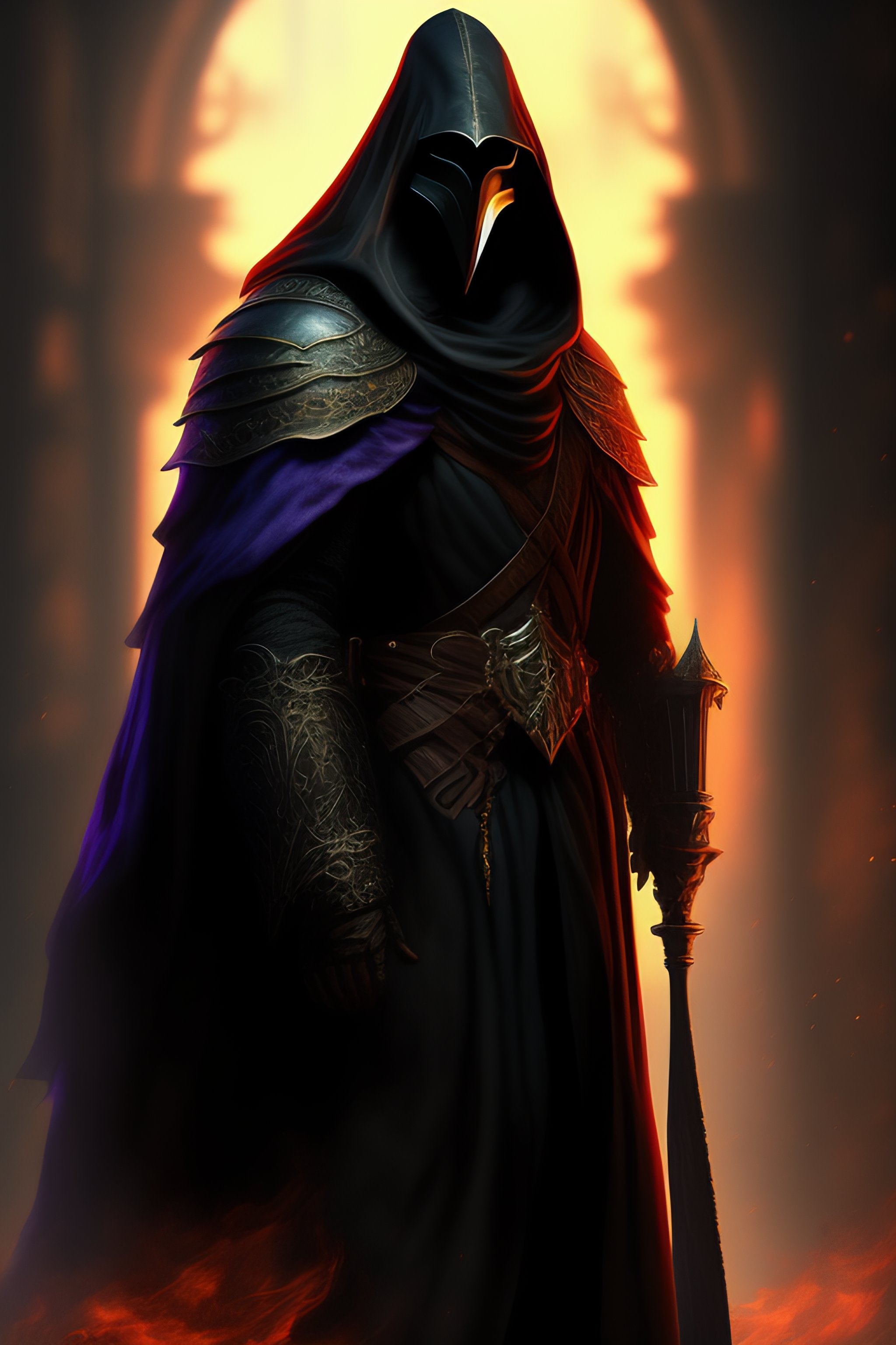Lexica - Dark hell colors of a plague doctor dark souls concept art