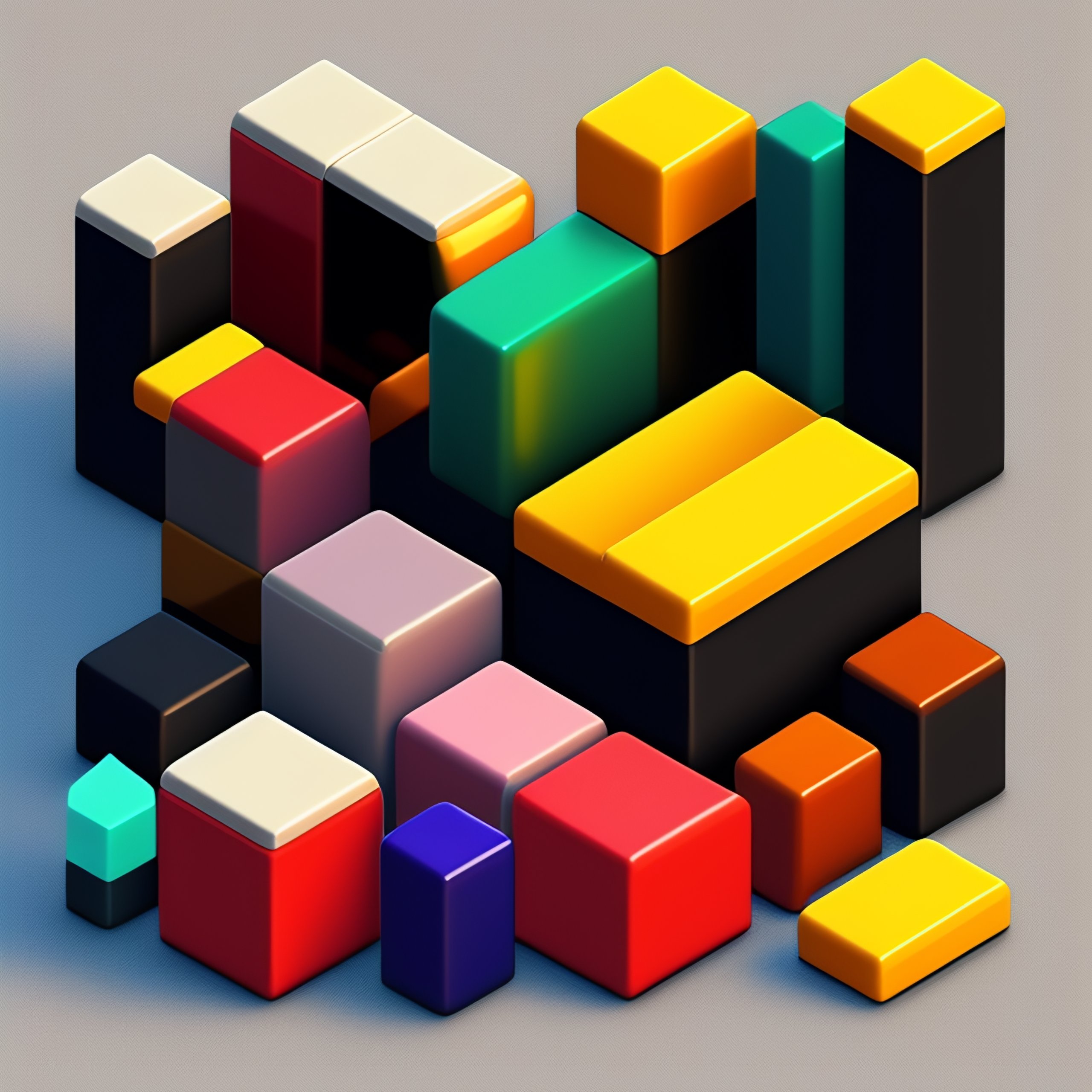 Lexica - Modern plastic isometric pixel art tileset