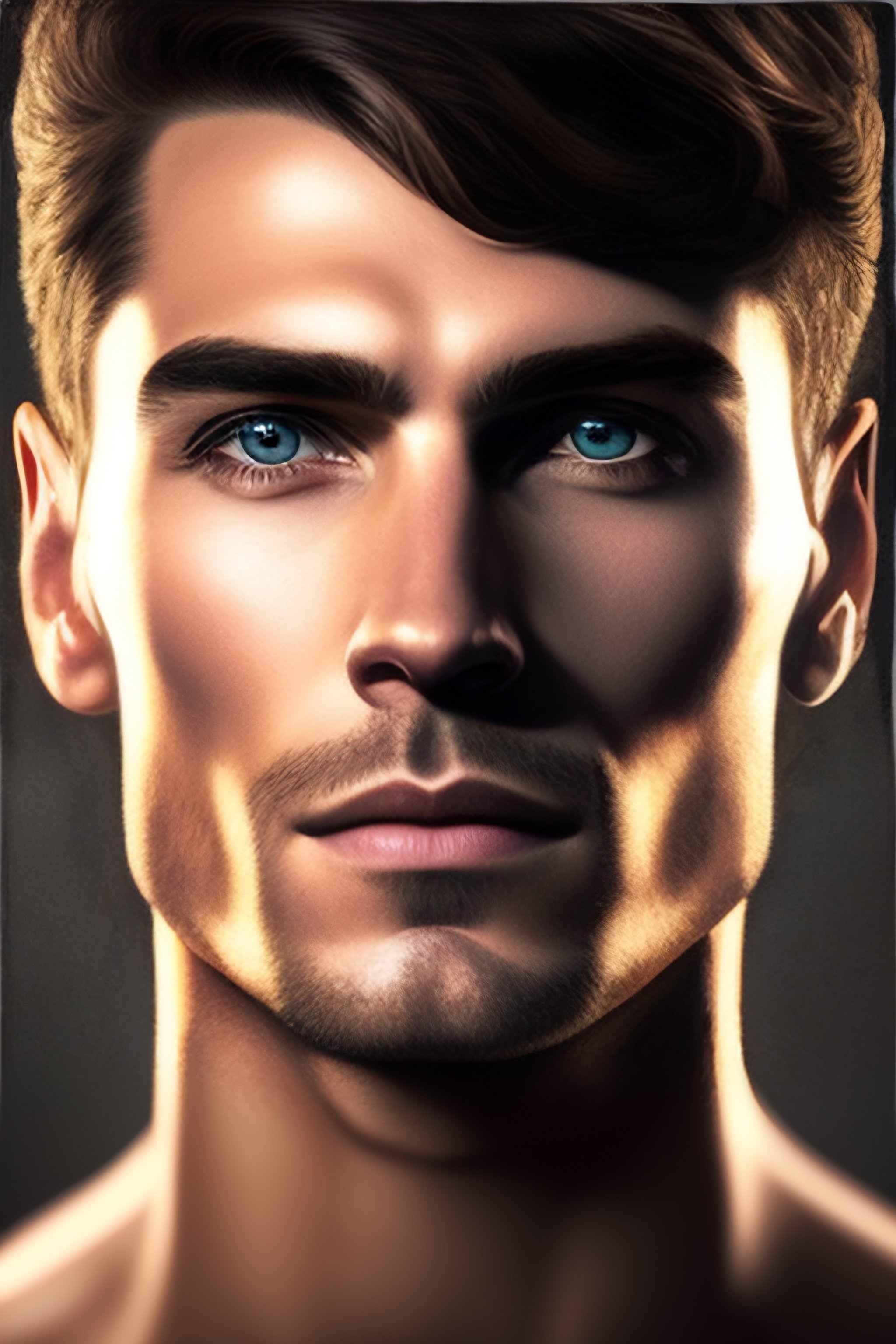 Lexica - Portrait of a man from the future with love in his eyes ...
