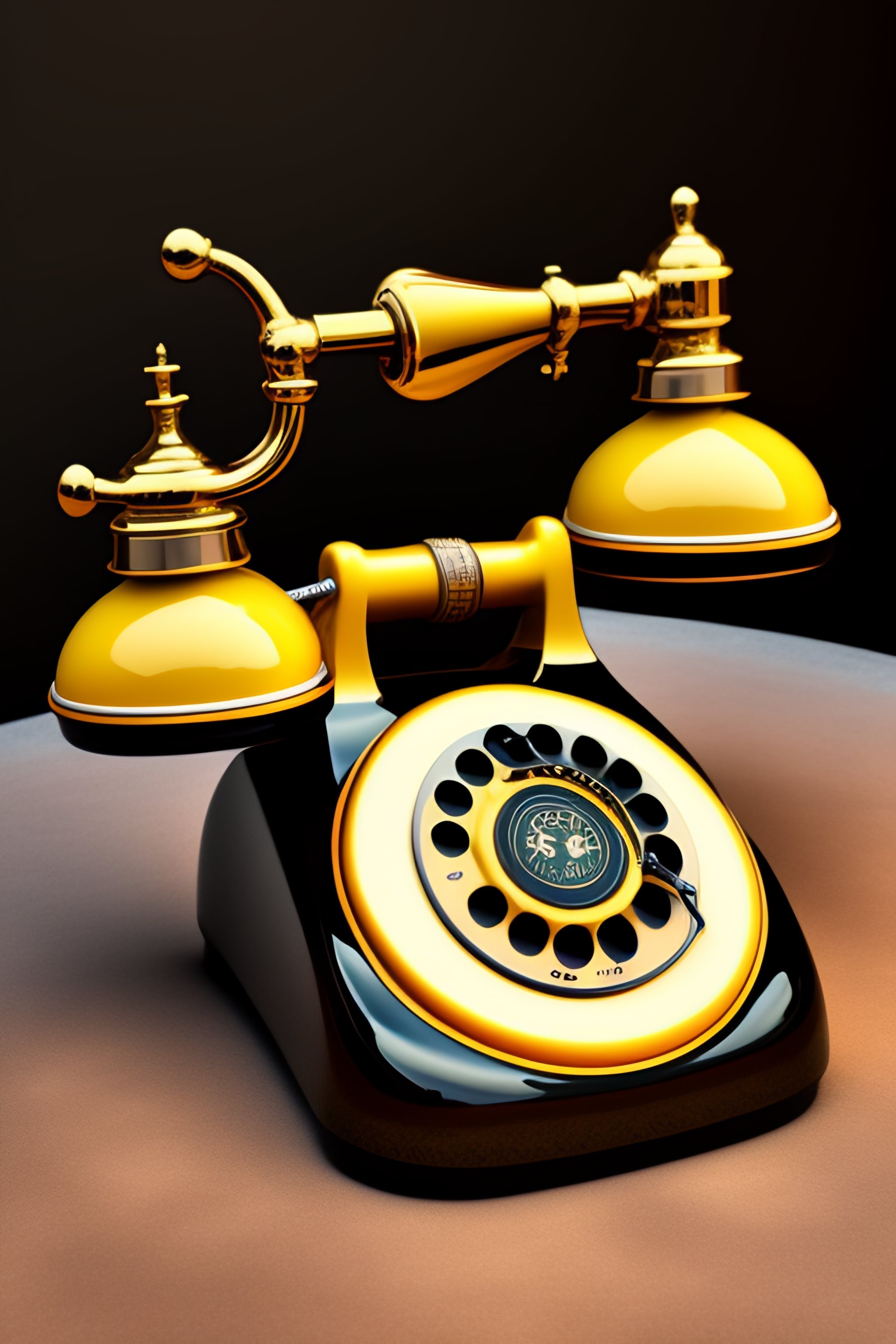 Lexica - Ink blot styled rotary phone
