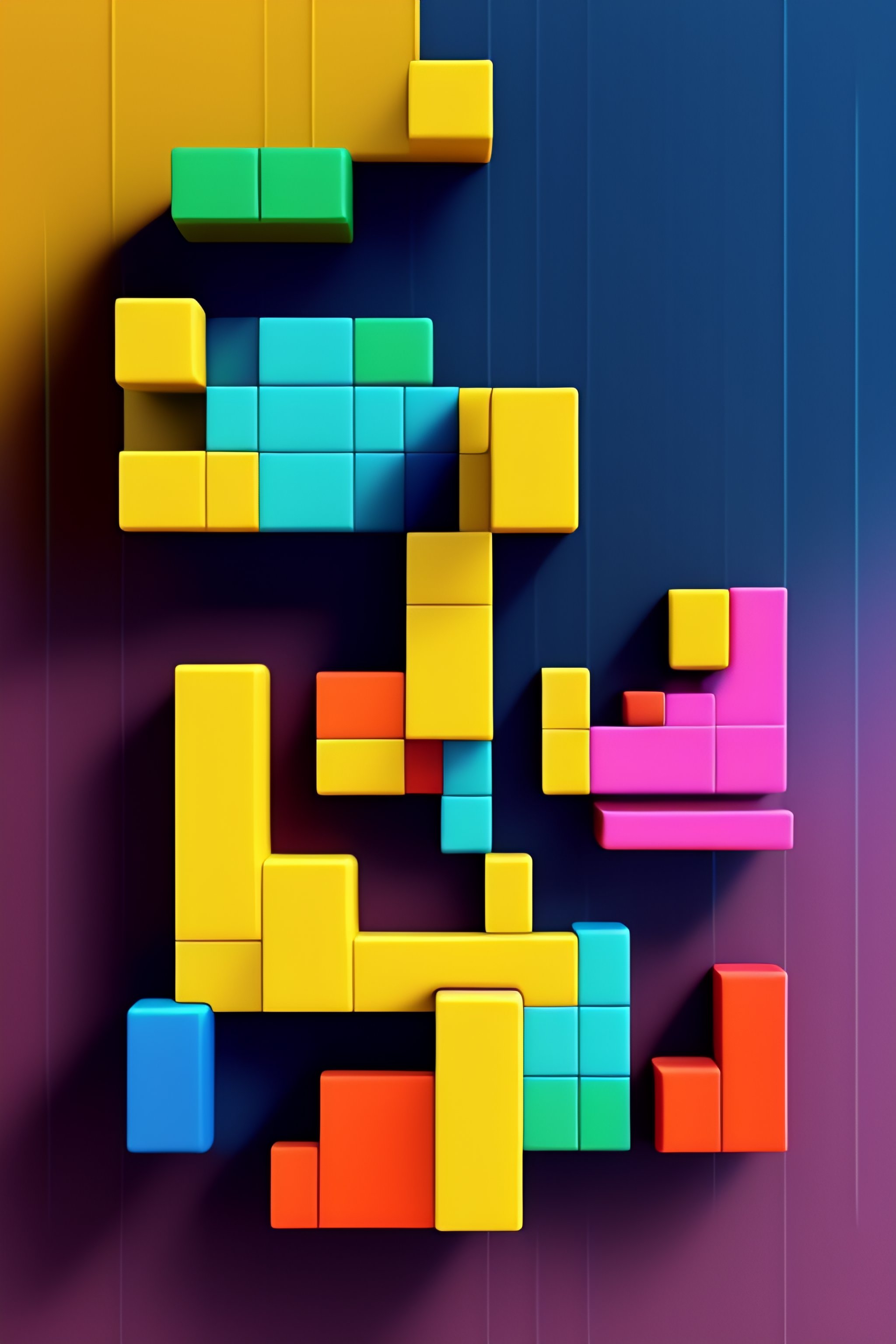 Lexica - Abstract pixel art