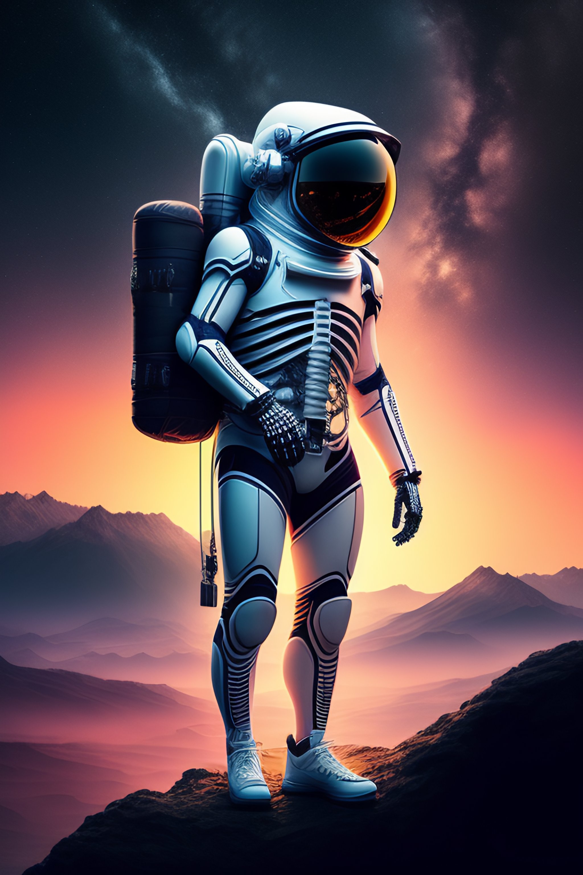 Lexica - Skeleton astronaut