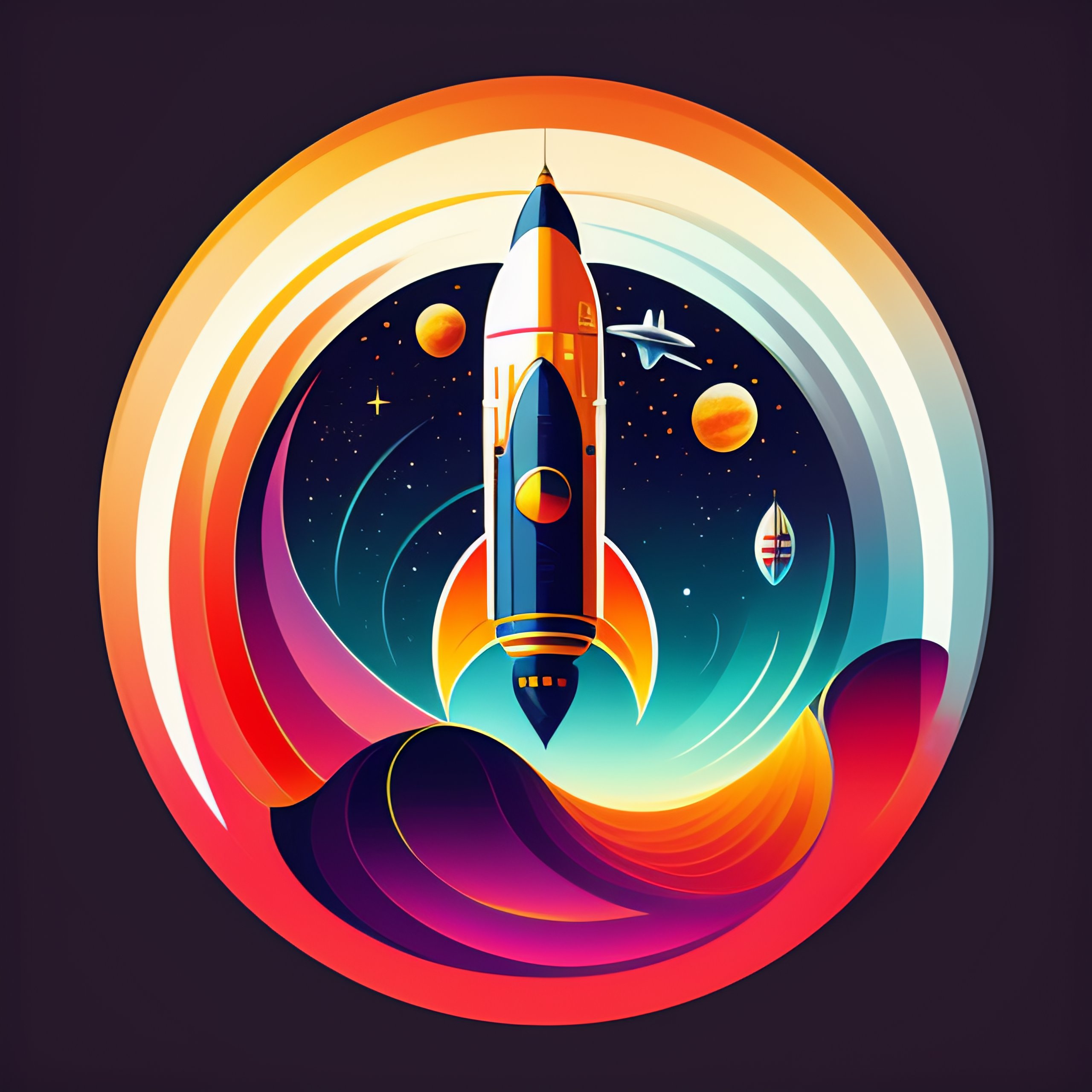Lexica - High resolution award winning Space exploration rocket logo ...