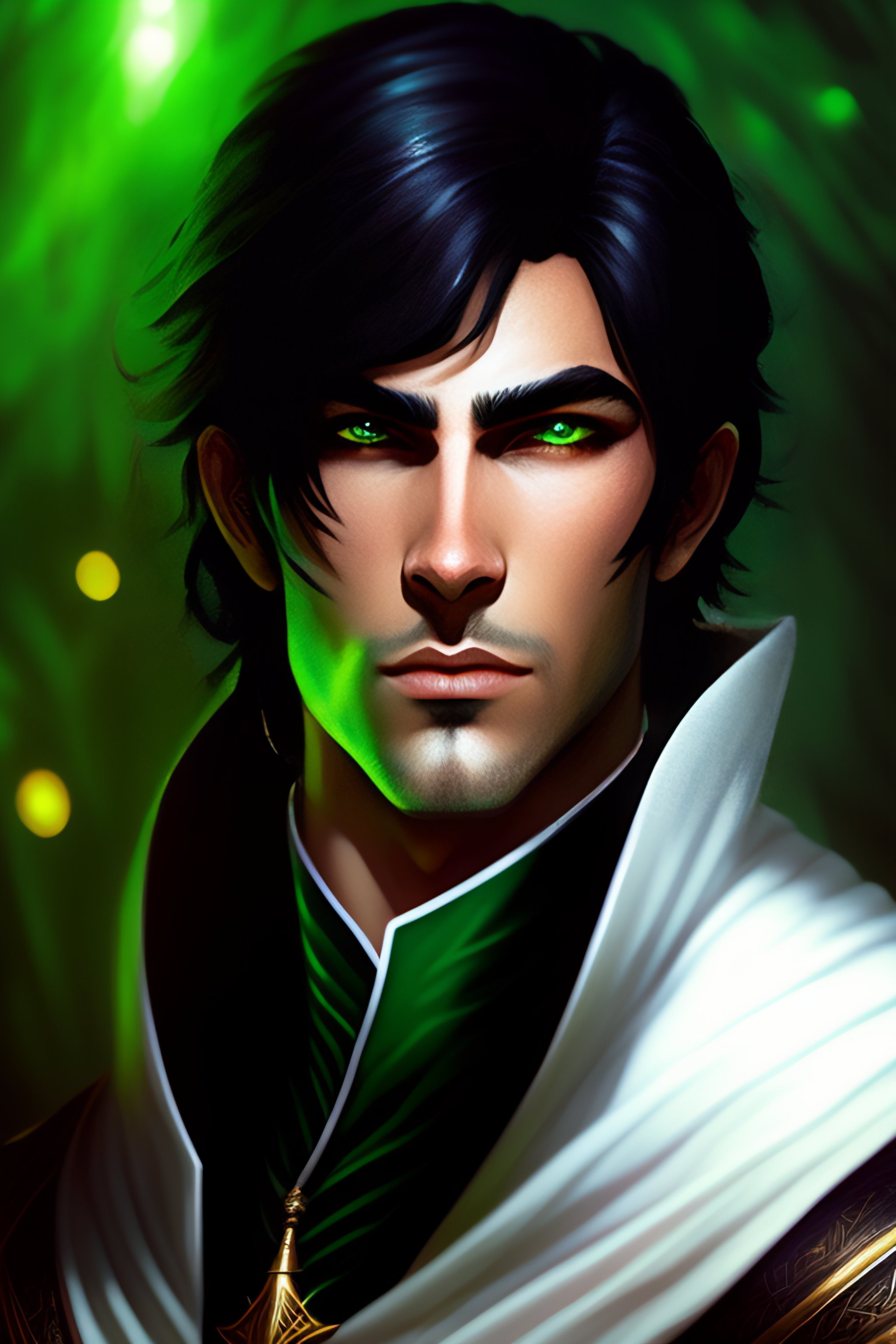 Lexica - Magic the gathering, Planeswalker, Black hair, Black and green ...