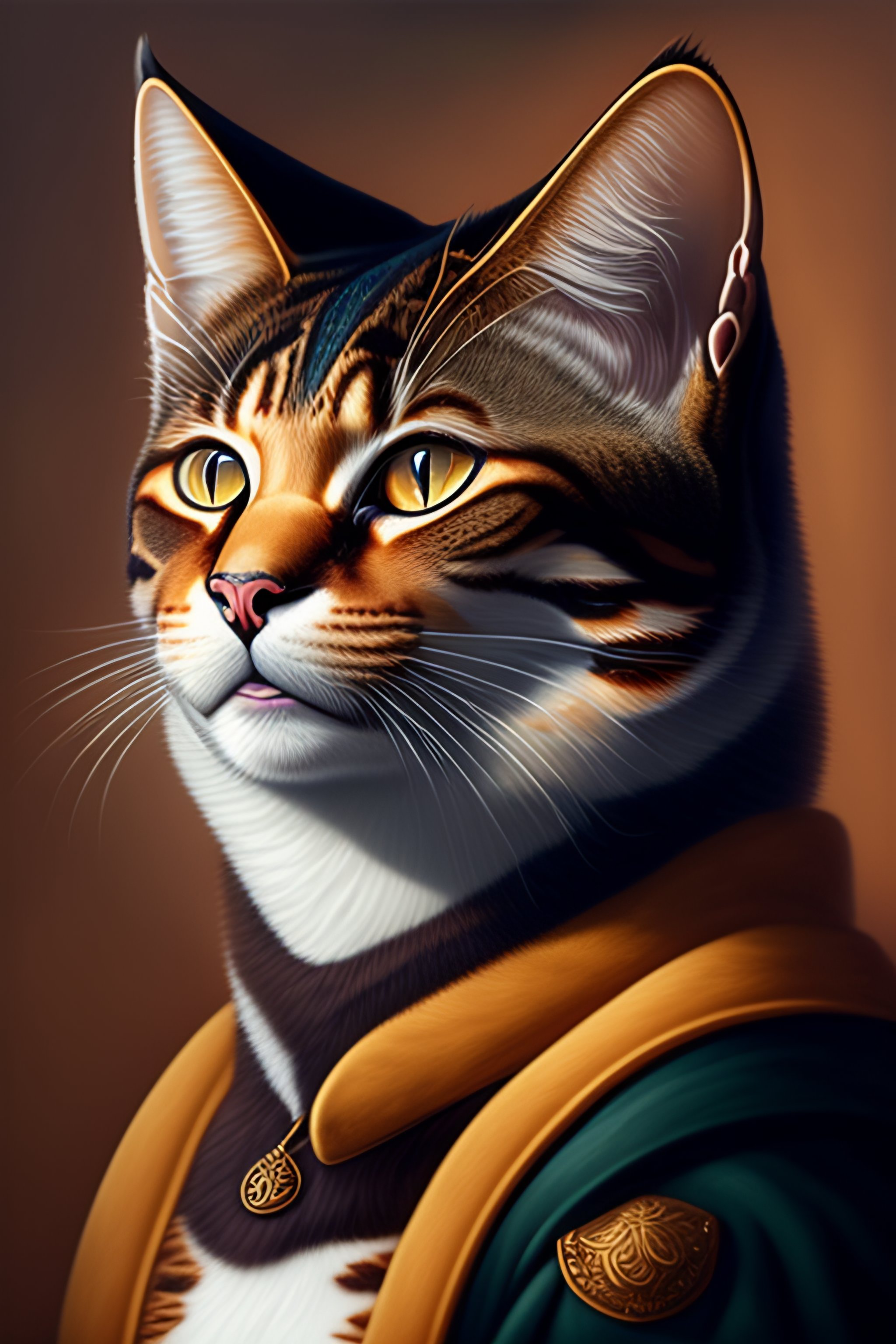 Lexica - Drawing of anthropomorphic furry cat smiling in the style of ...