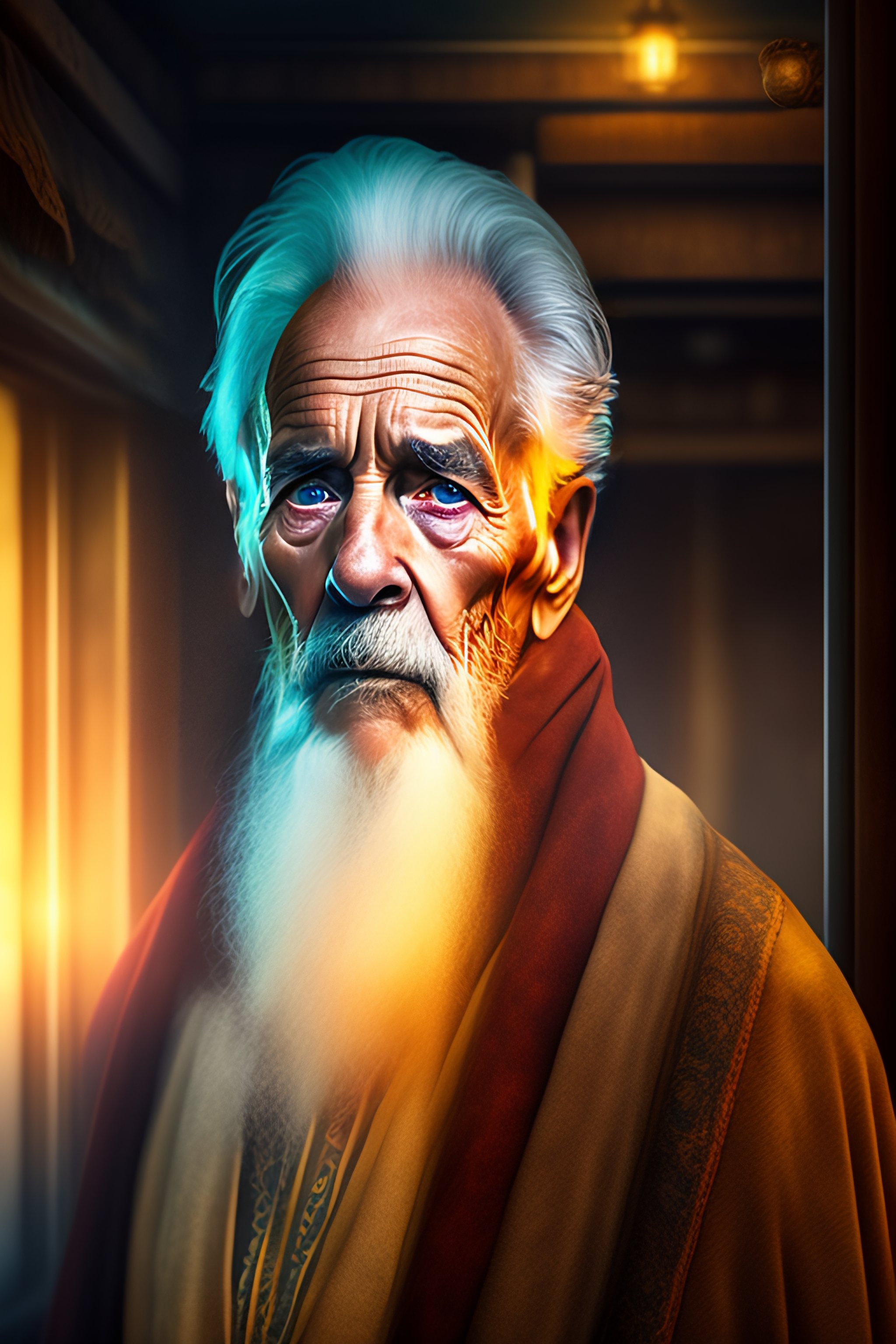 Lexica - An ancient wizard with dementia. very poor. on a ship of the ...