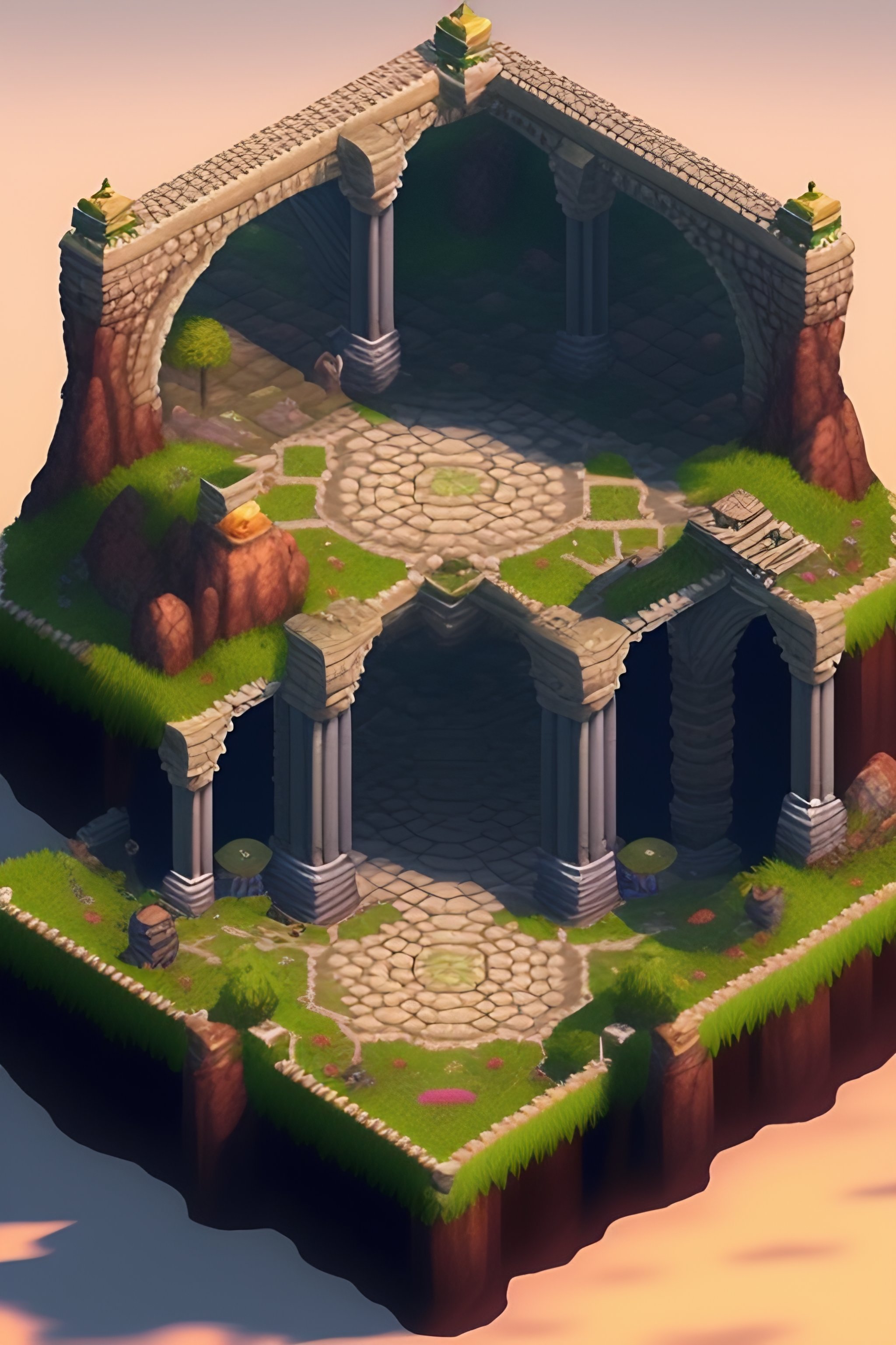 Lexica - Rpg map for game, realistic, isometric, pillars of eternity