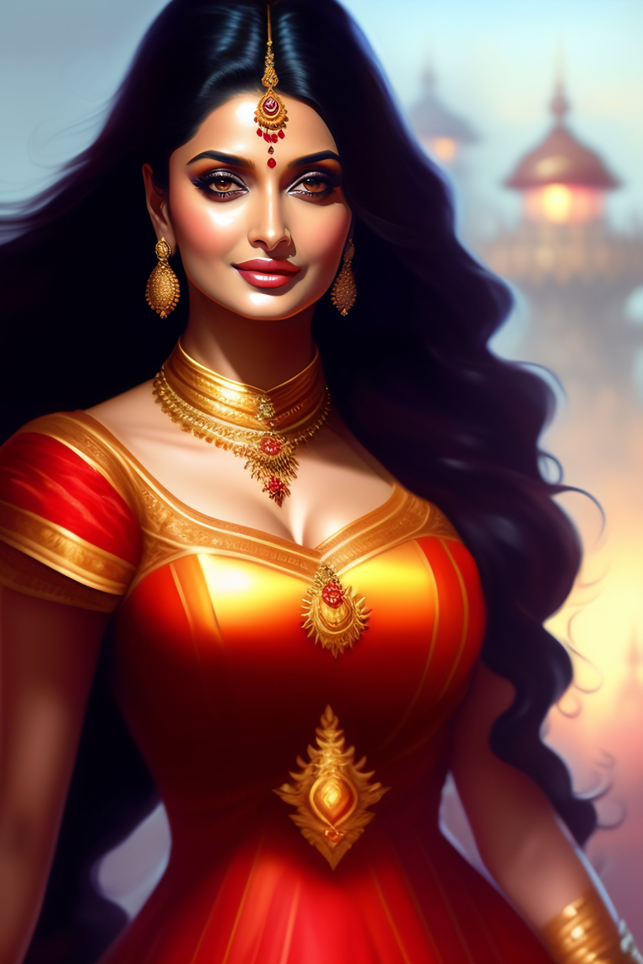 Lexica - Aishwarya Rai Bachchan, Indian actor, baroque oil painting ...