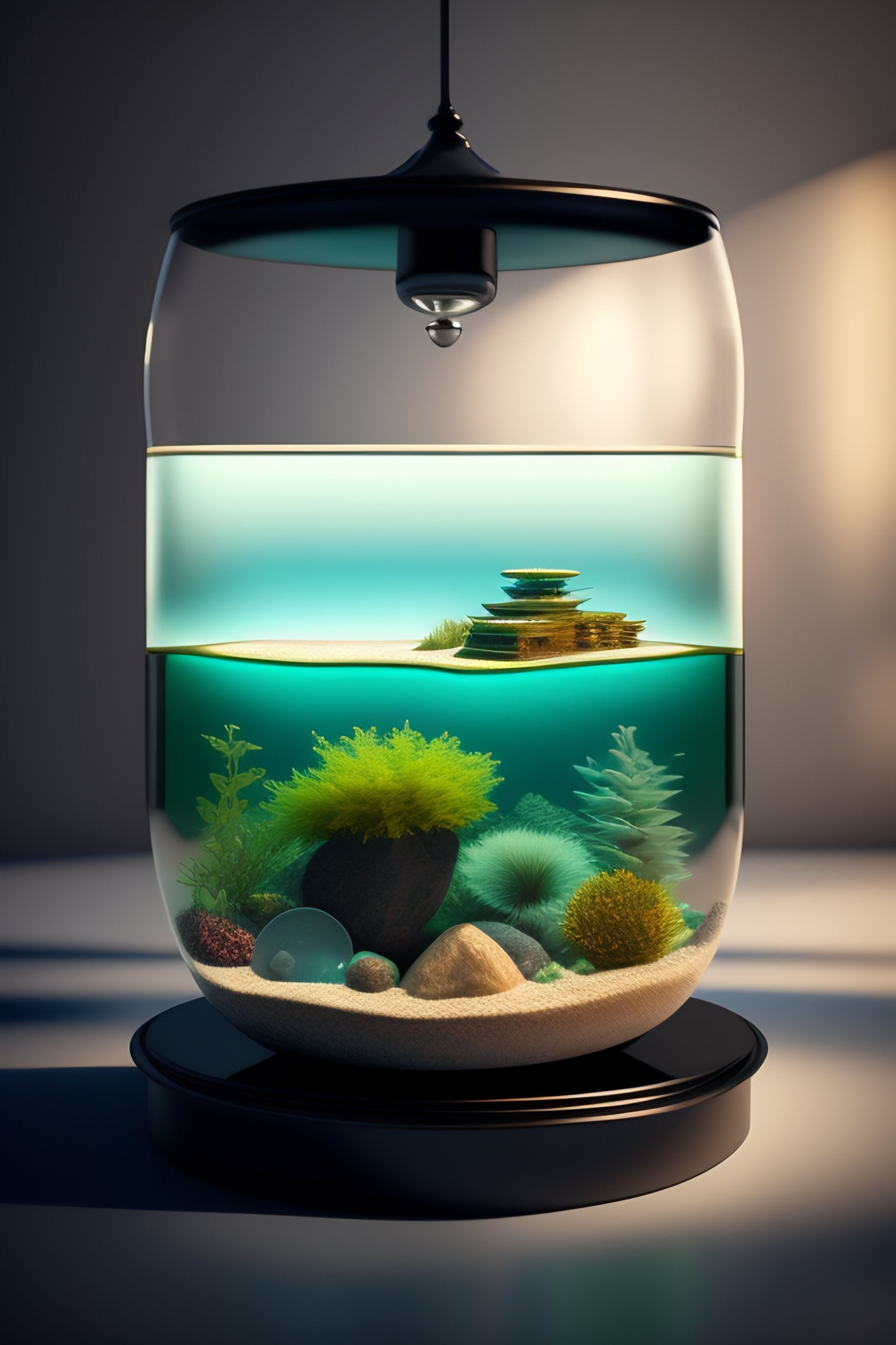 Lexica - Surreal art aquarium, realistic render