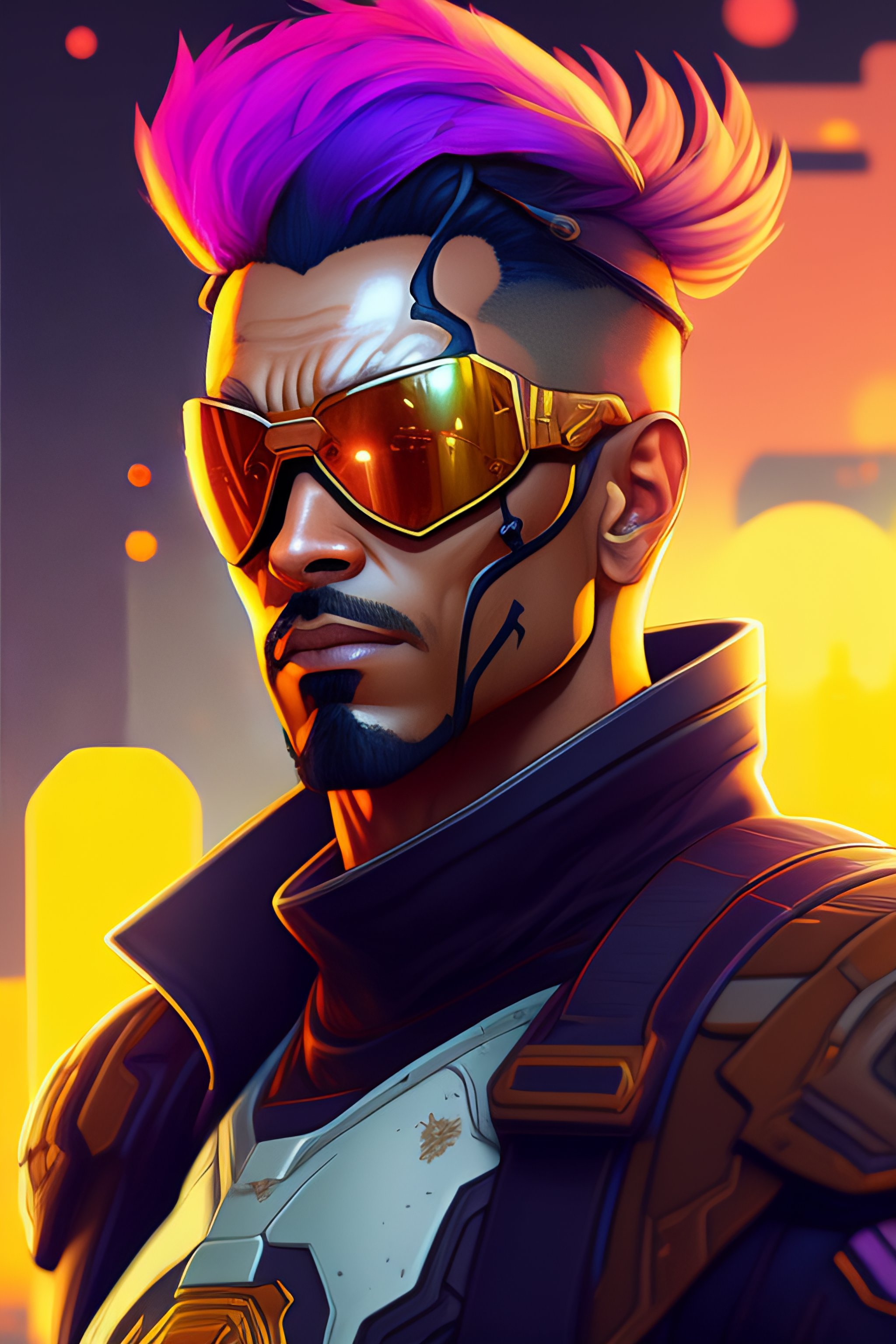 Lexica - A study of cell shaded portrait of james cameron cyborg as ...