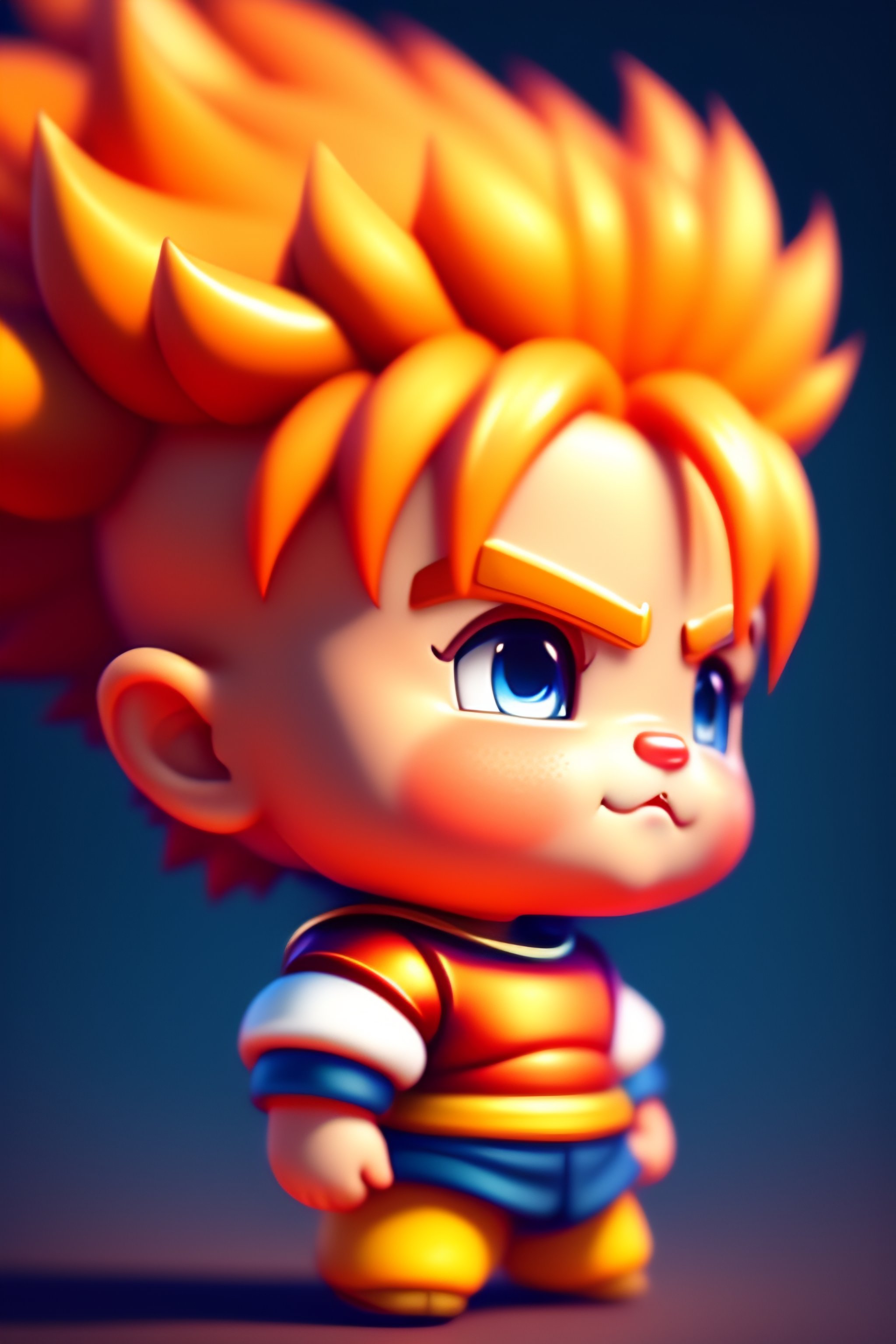 Lexica - Cute and adorable cartoon goku baby, fantasy, dreamlike ...