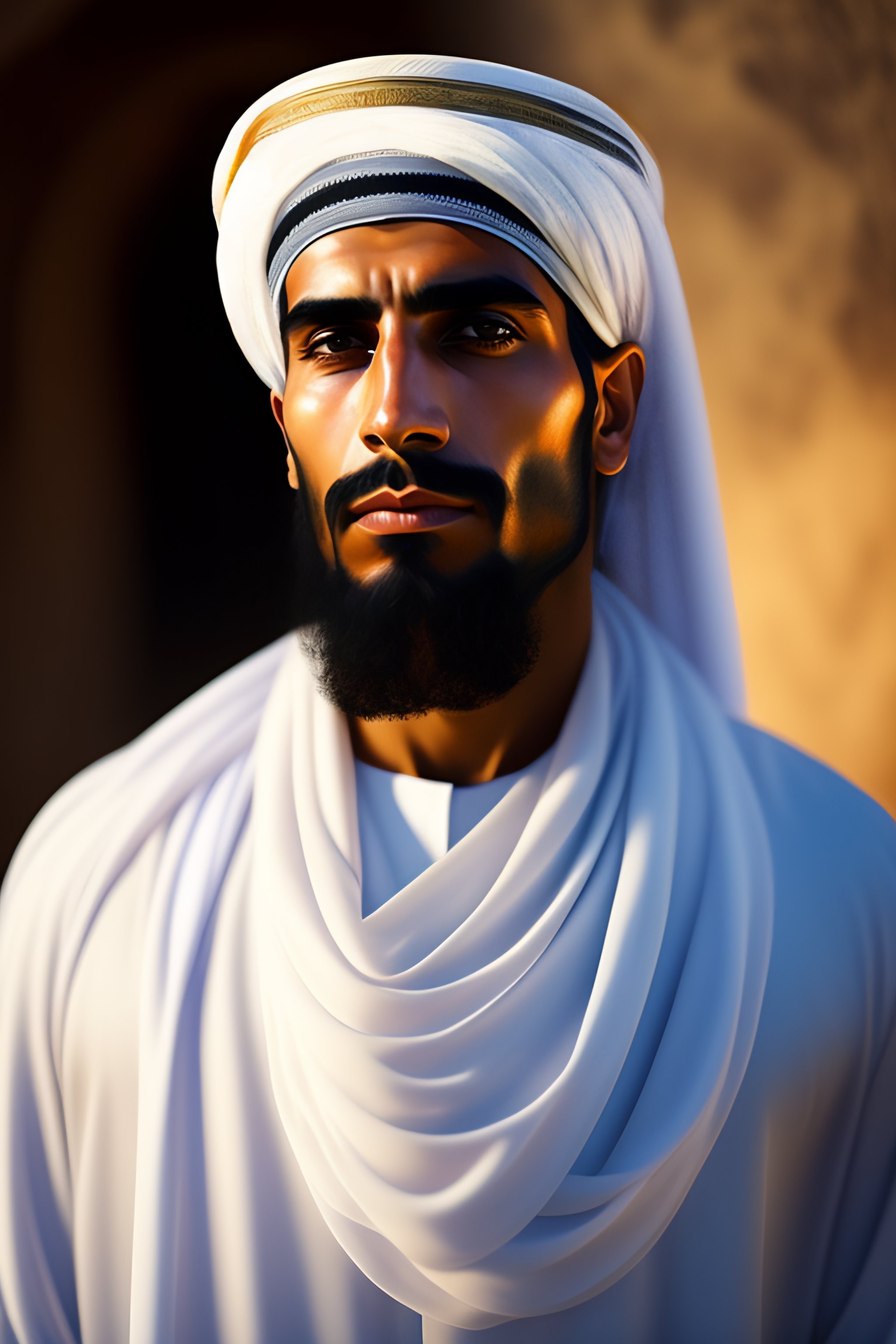 Lexica - Portrait of Arab man