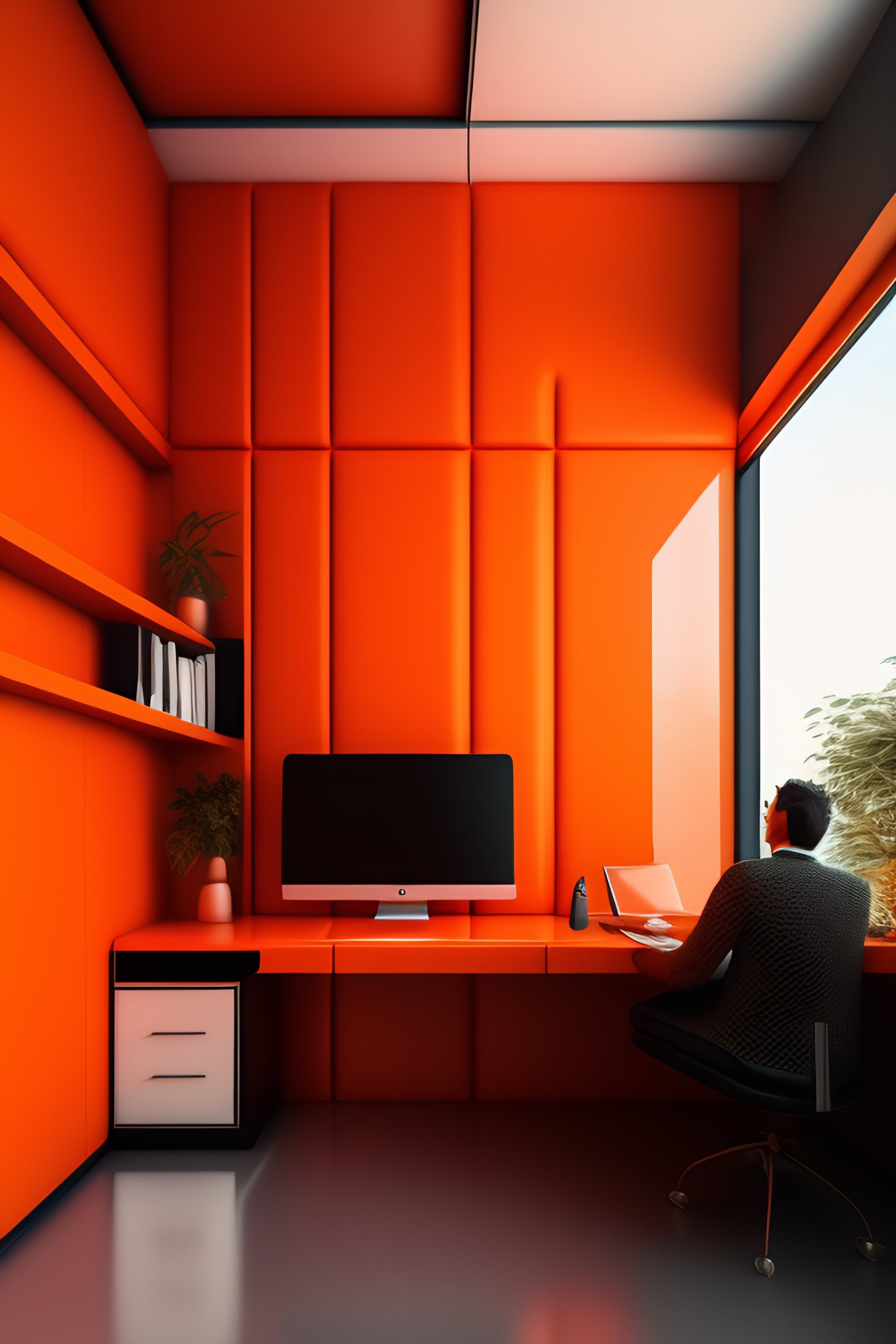 Lexica - People working together in a futuristic home office ...