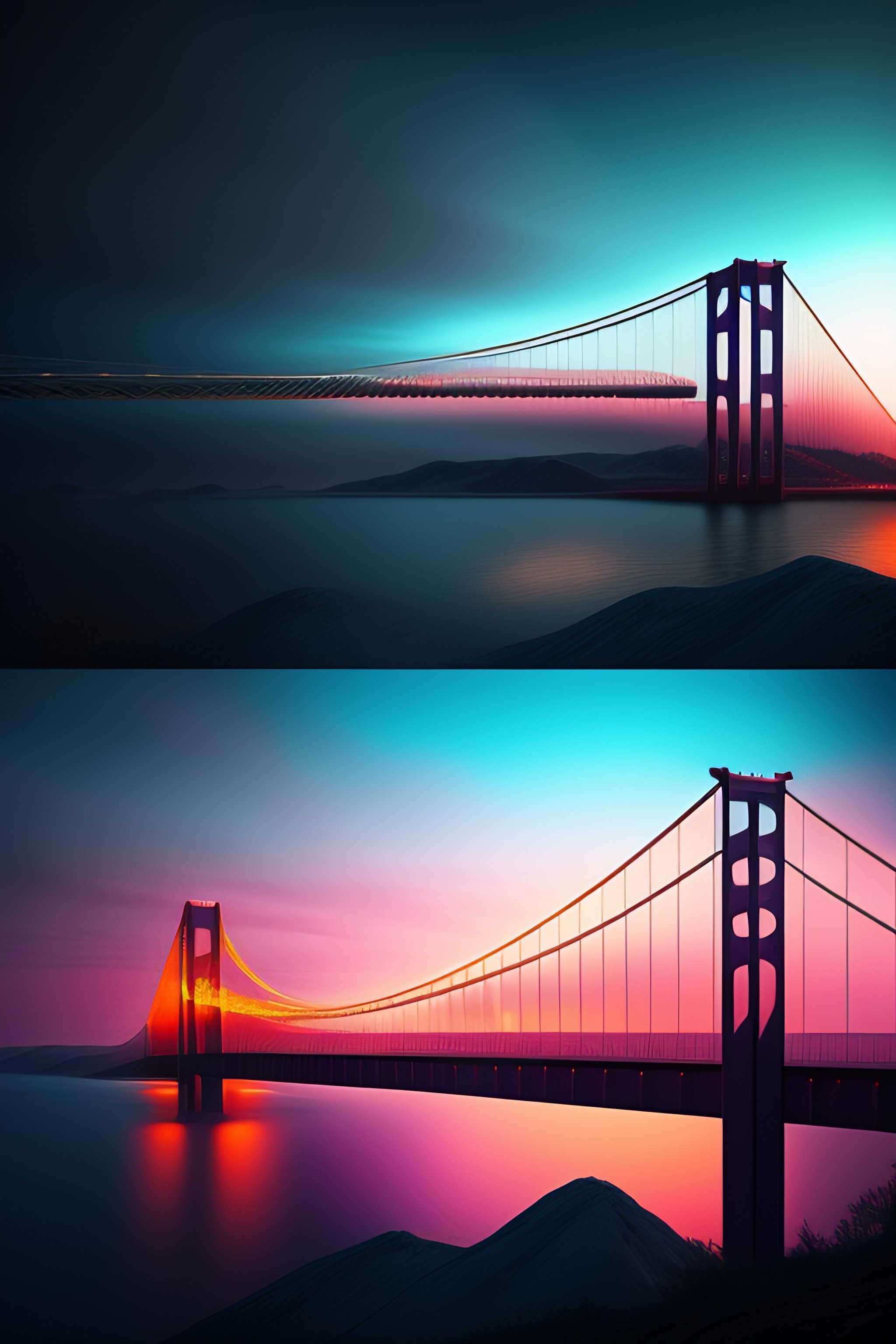 Lexica - Logo of the bridge for AI, digital graphic design, trending on ...