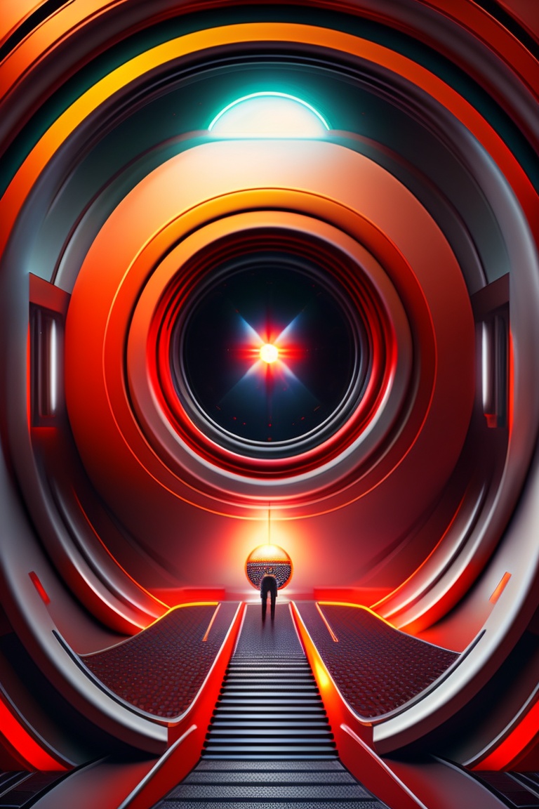 Lexica - Hyper digital evil demonic Hal 9000 horror scene, futuristic ...