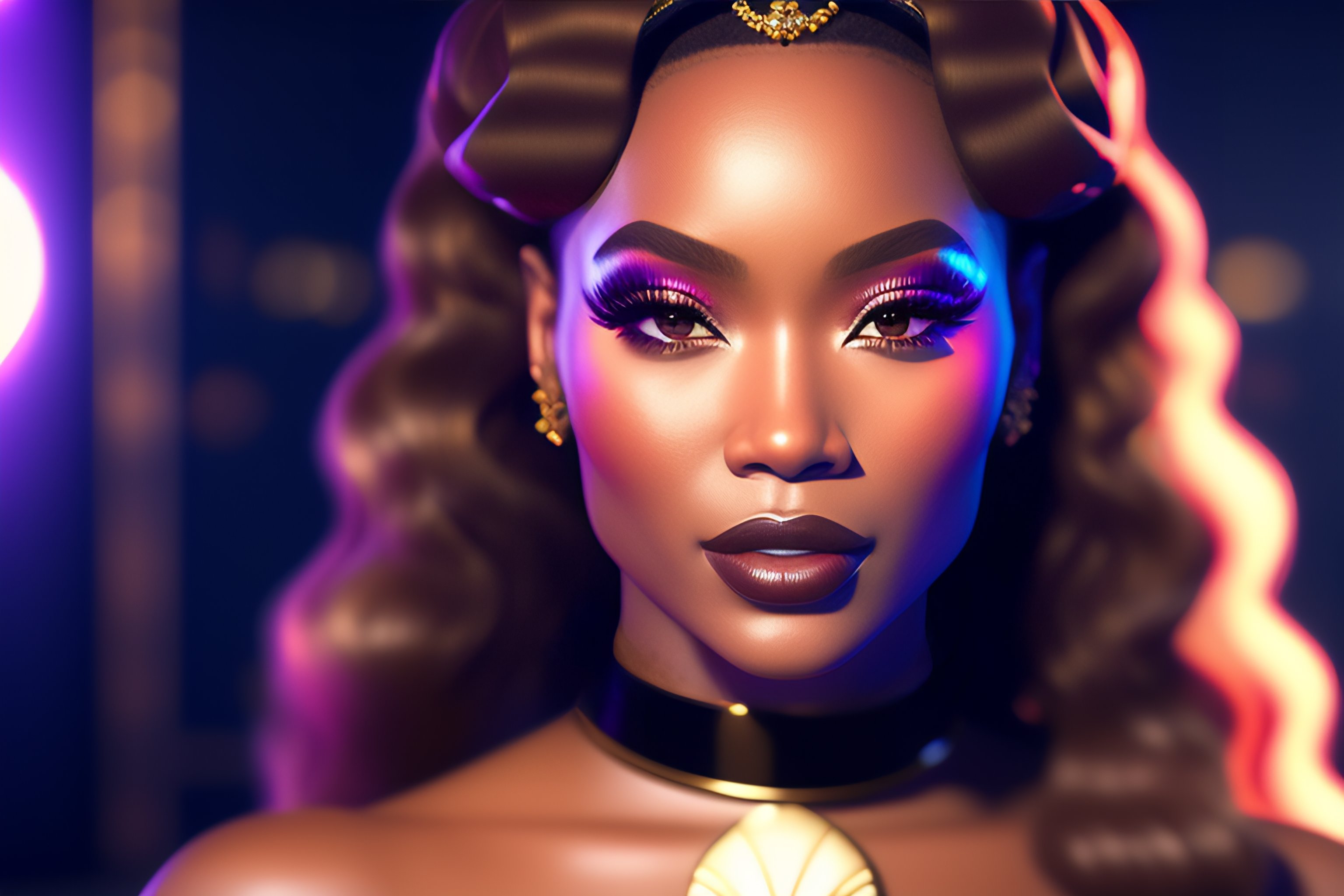 Lexica - A gorgeous ai singer, in the style of Beyoncé, hyper realistic ...