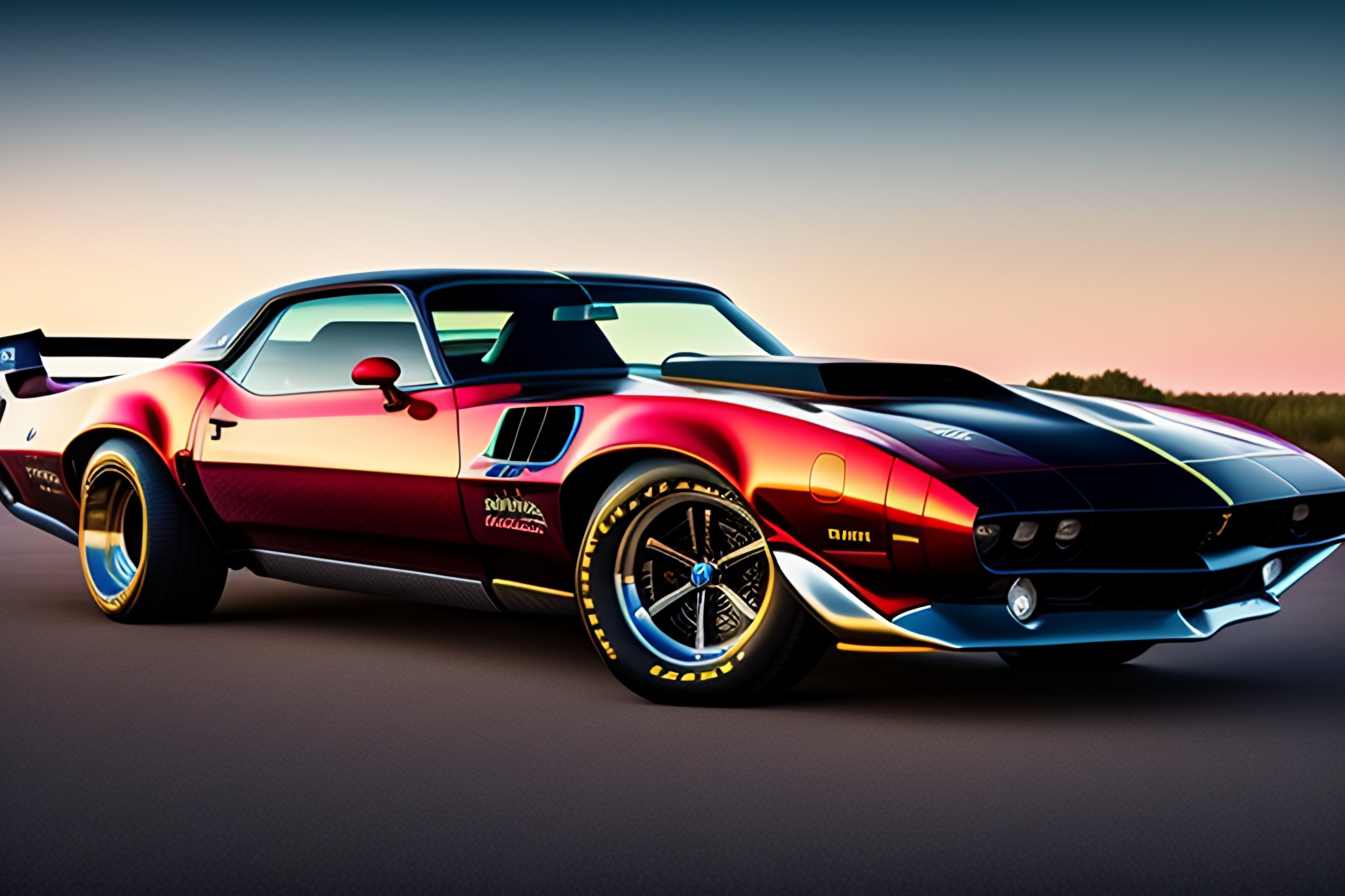 Lexica - 4k Resolution, Pontiac Trans Am, original, magazine photo shoot