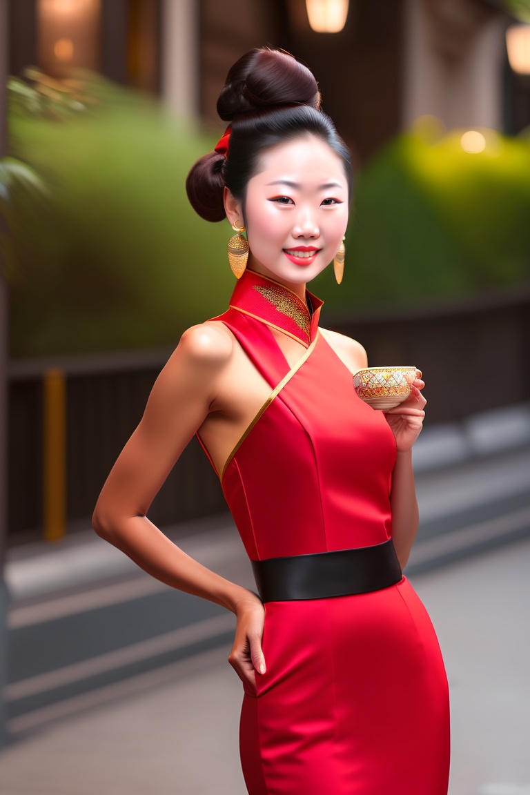 Lexica - BEAUTIFUL COOL YOUNG MODERN ASIAN WOMAN, LONG HAIR, TASSEL ...