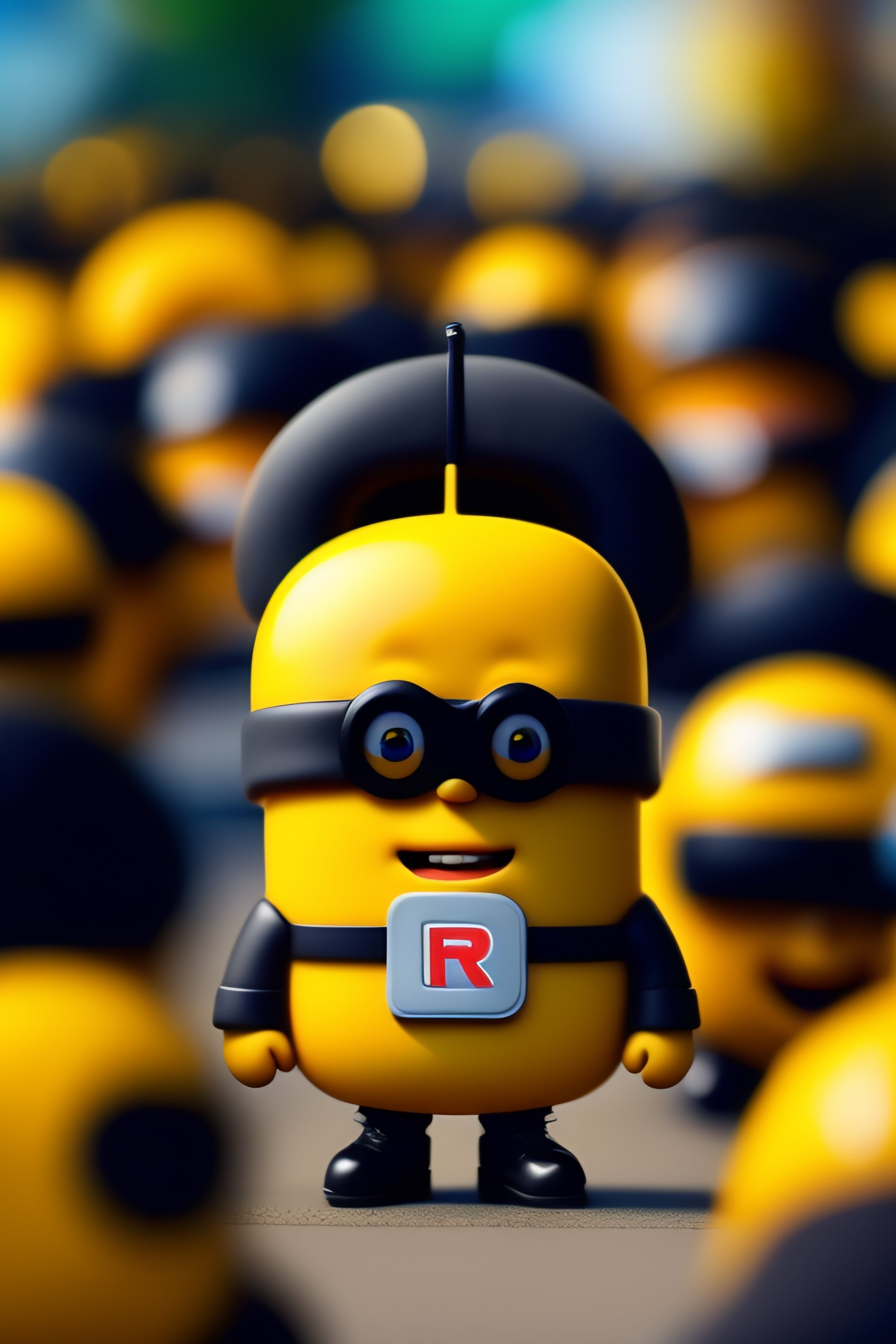 Lexica - A little boy, with an army of minions behind him, about to ...