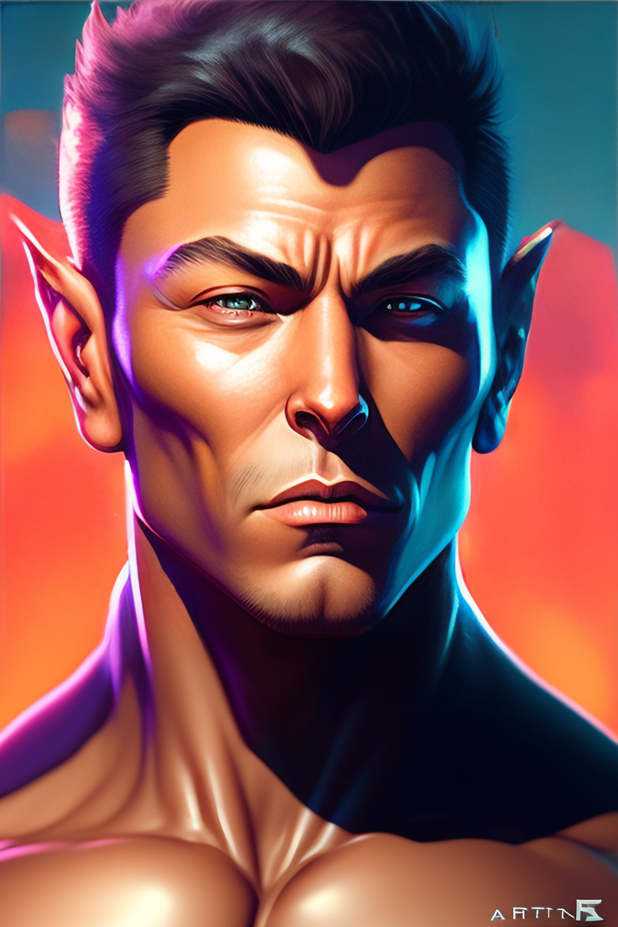 Lexica - Full high detailed, elon musk mutant creature, elf ear, Toonz ...