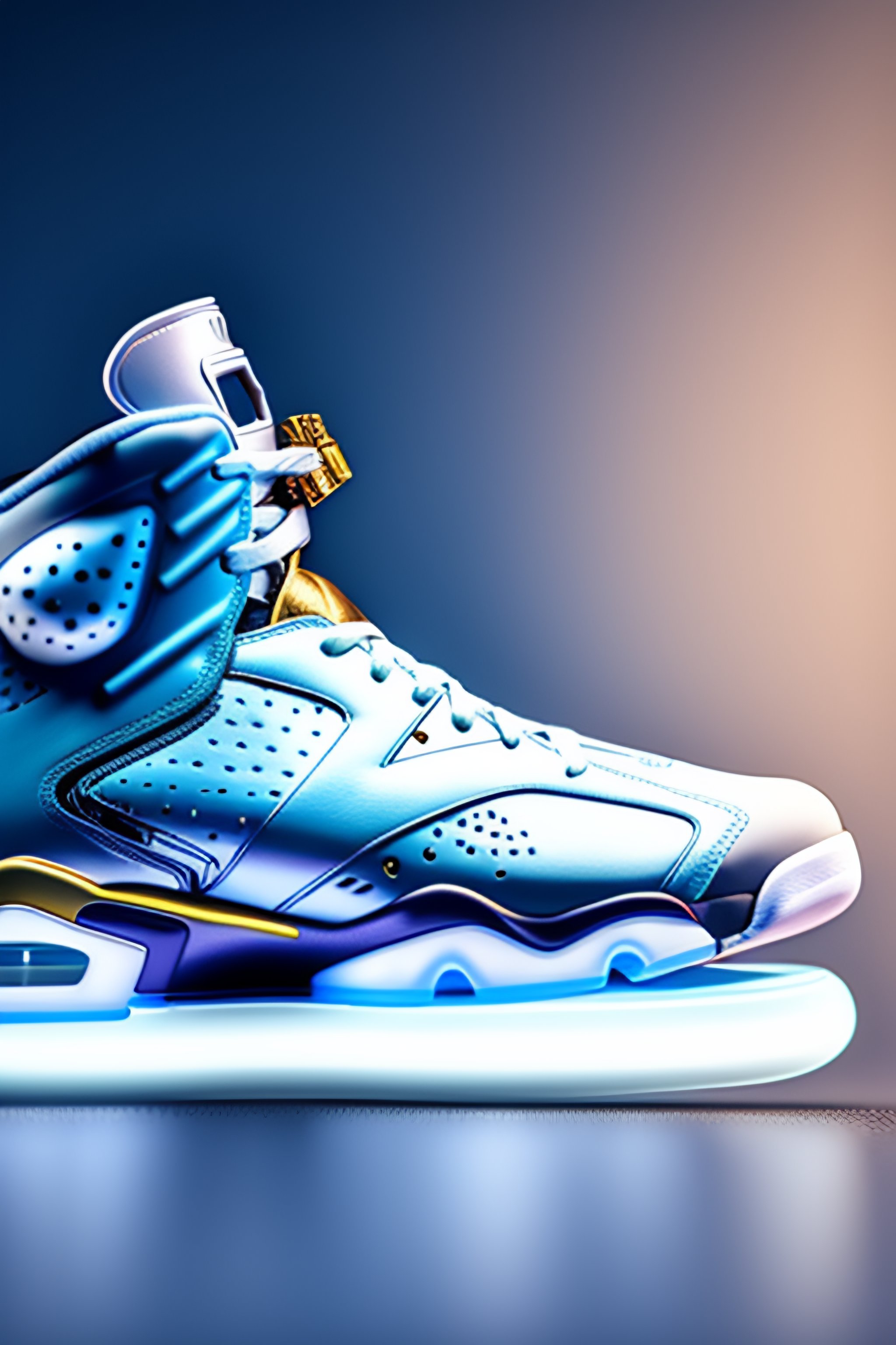 Lexica - Original Nike Air Jordan 6 sneaker, Original design, ((white ...