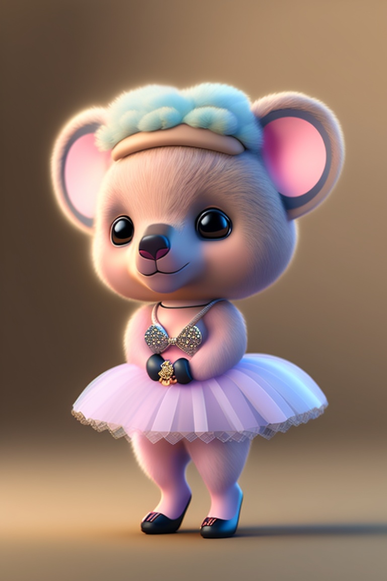 Lexica - Ballet koala wearing a tutu and ballet slippers. funko pop ...