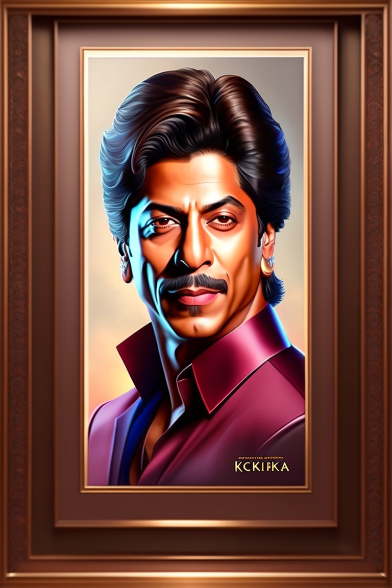Lexica - Craft a captivating digital portrait of Bollywood icon Shah ...