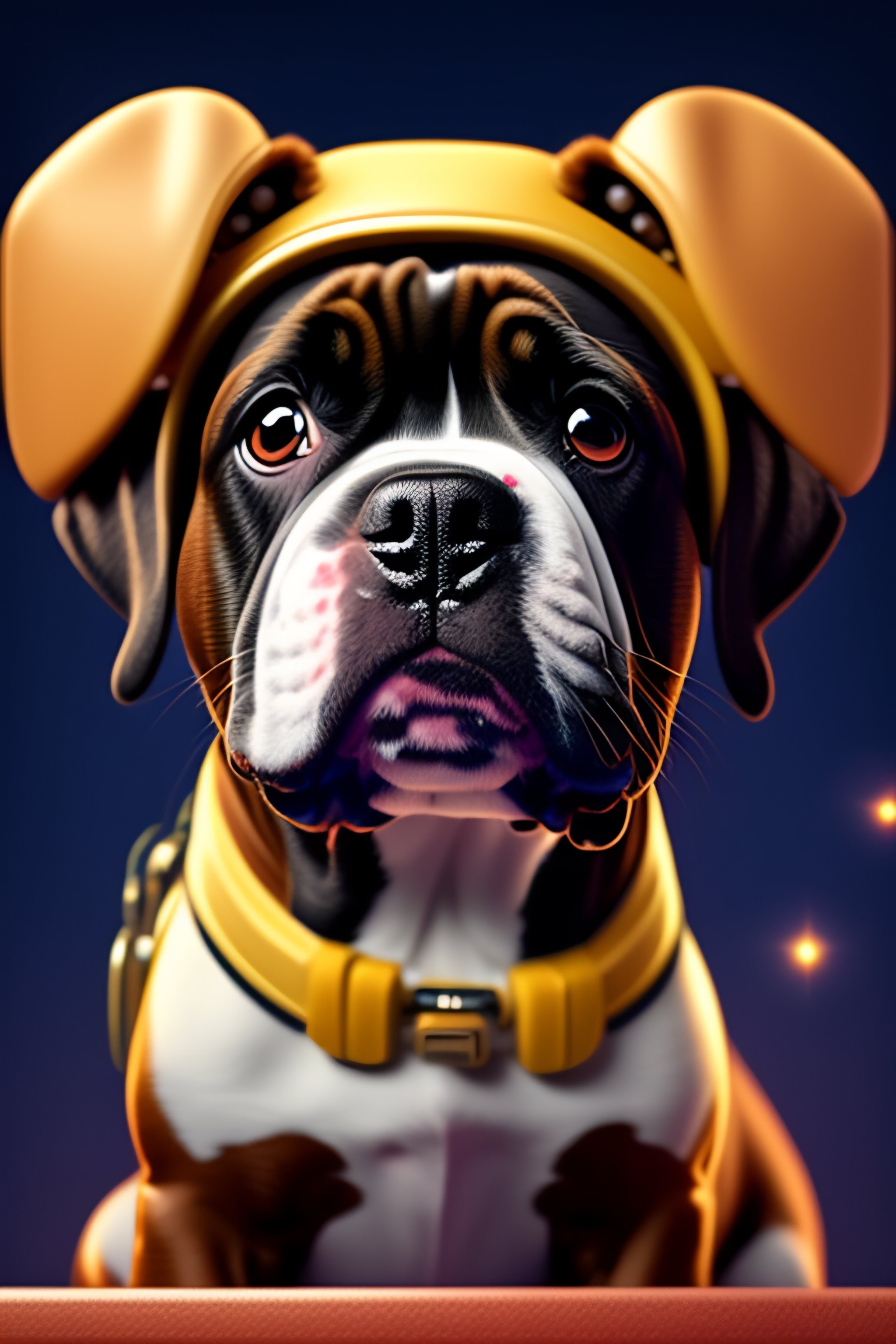 Lexica - Cute and adorable cartoon boxer dog baby with astronaut gear ...