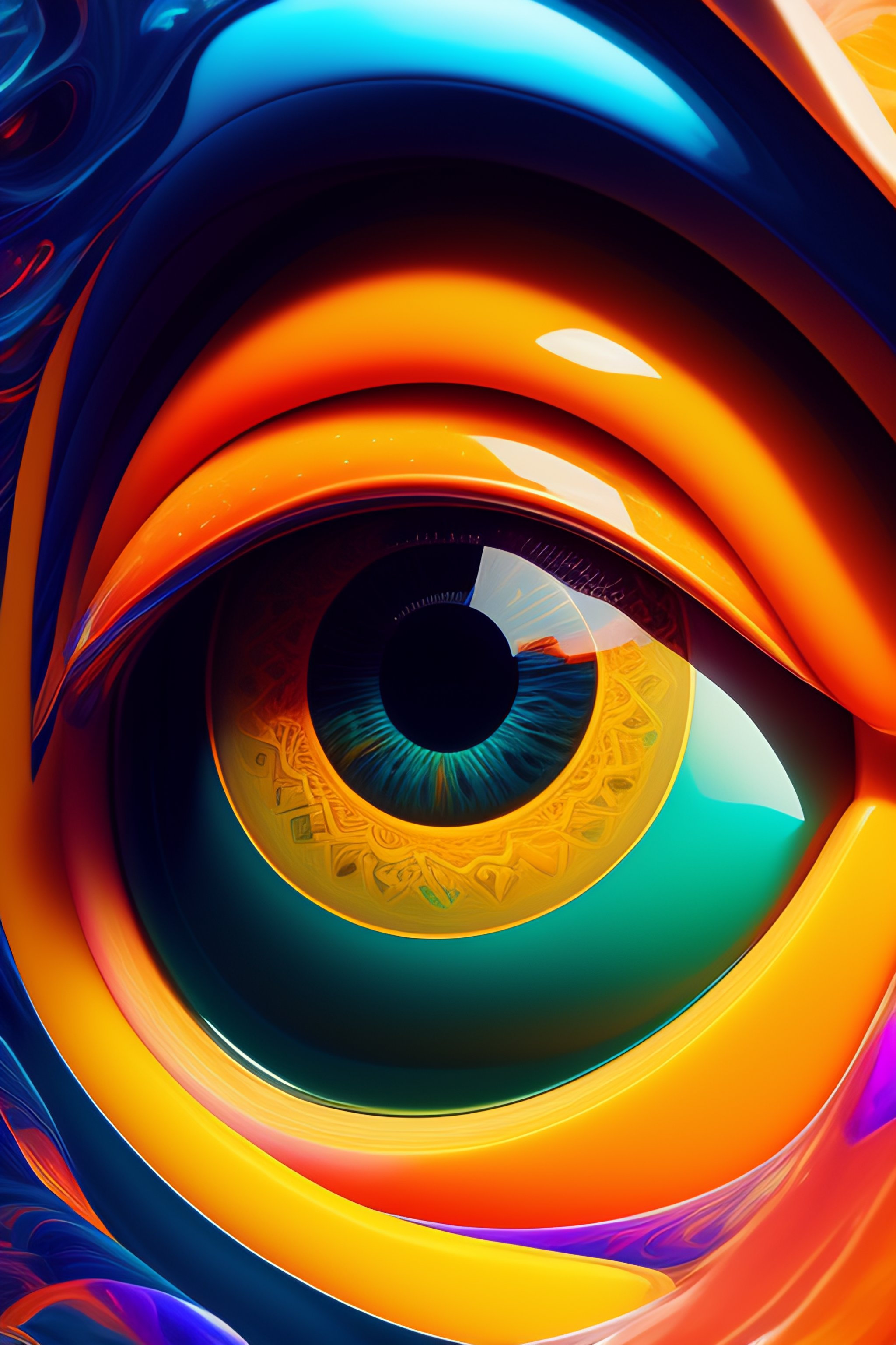 Lexica - Stunning artwork of the eye, artstation winner by Victo Ngai ...