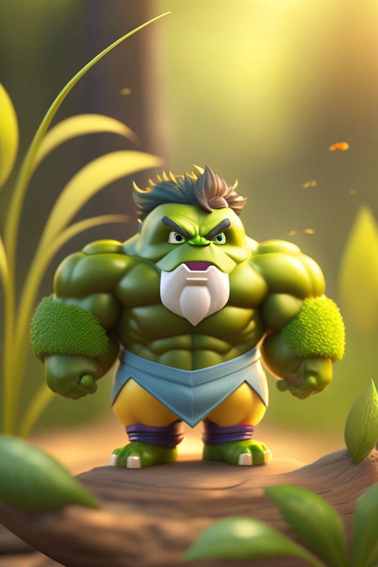 Lexica - Cute miniature Hulk, on dragonfly make from corn, disney style ...