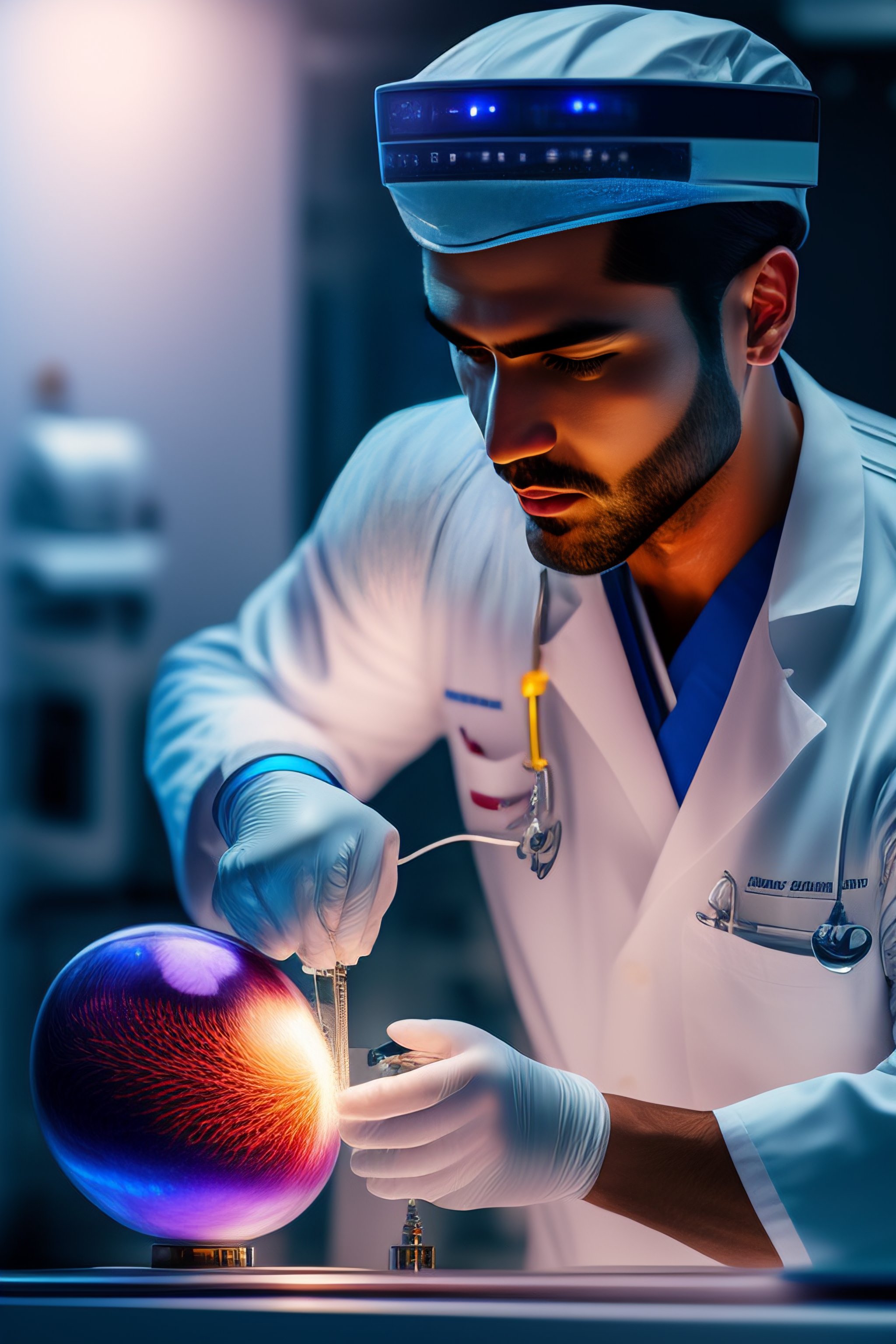 Lexica - Hyperrealistic surgeon operating on an robot. highly detailed ...