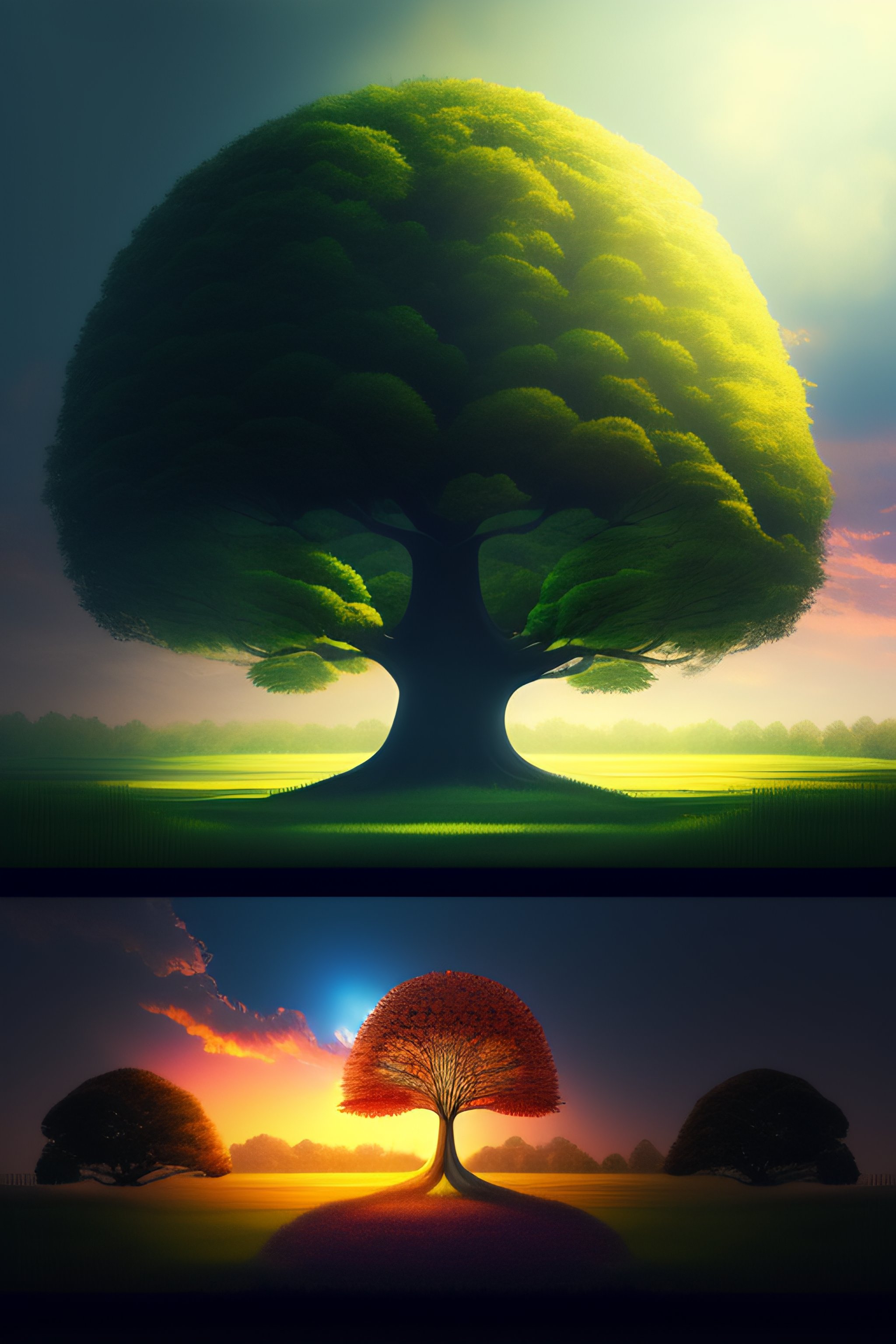 Lexica - The tree of life and darkness in a field of cameras in the ...