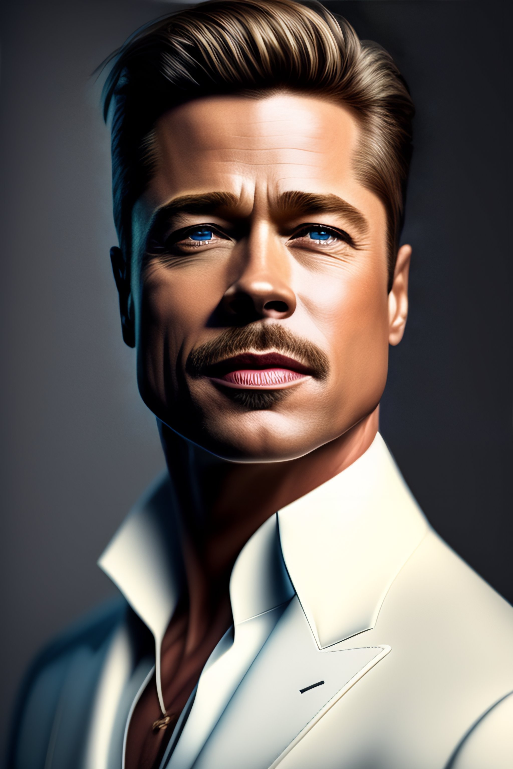 Lexica - Portrait of Brad Pitt as a joe biden. intricate artwork. by ...
