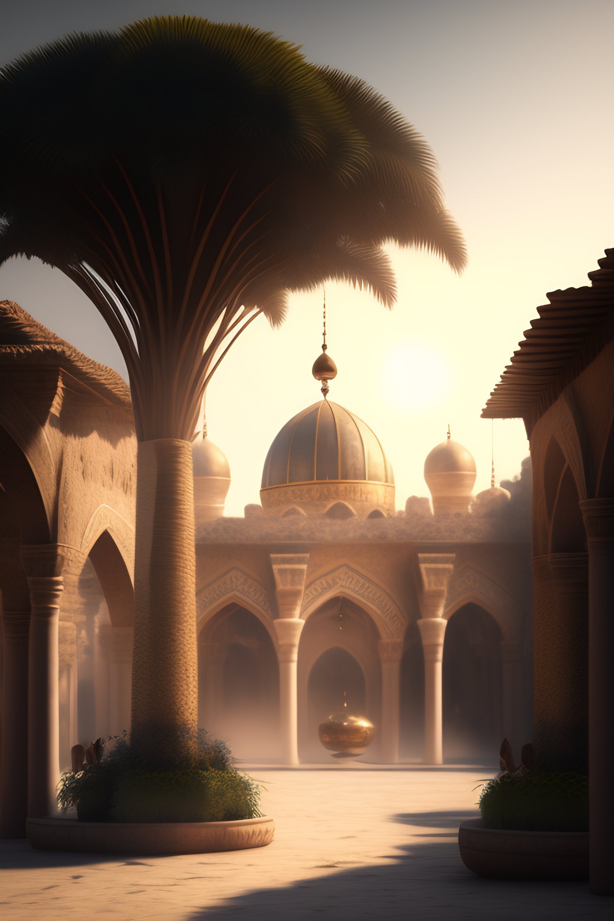 Lexica - Environment peaceful ancient Aleppo courtyard :: people ...