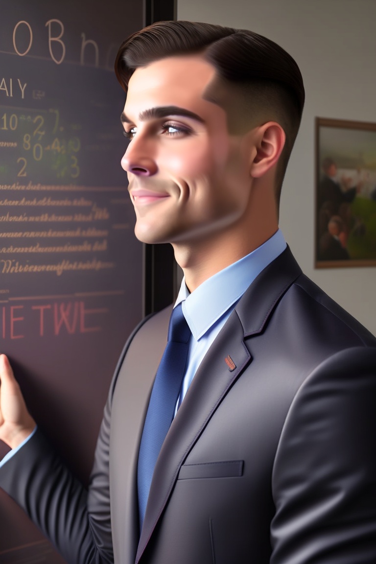 Lexica - A Mathematics Teacher in a Classroom using a Chalkboard ...