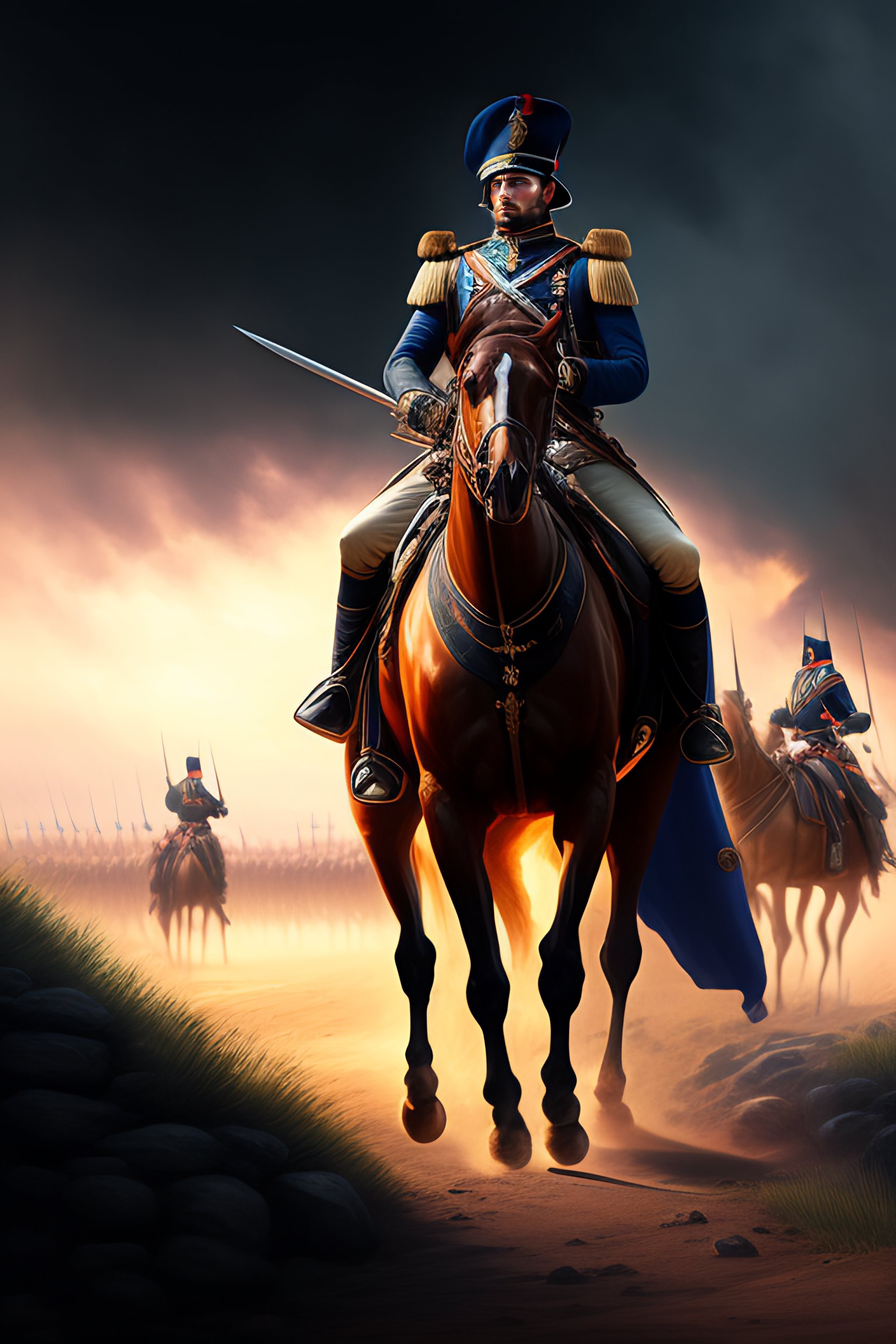 Lexica - Highly detailed illustration featuring french napoleonic ...