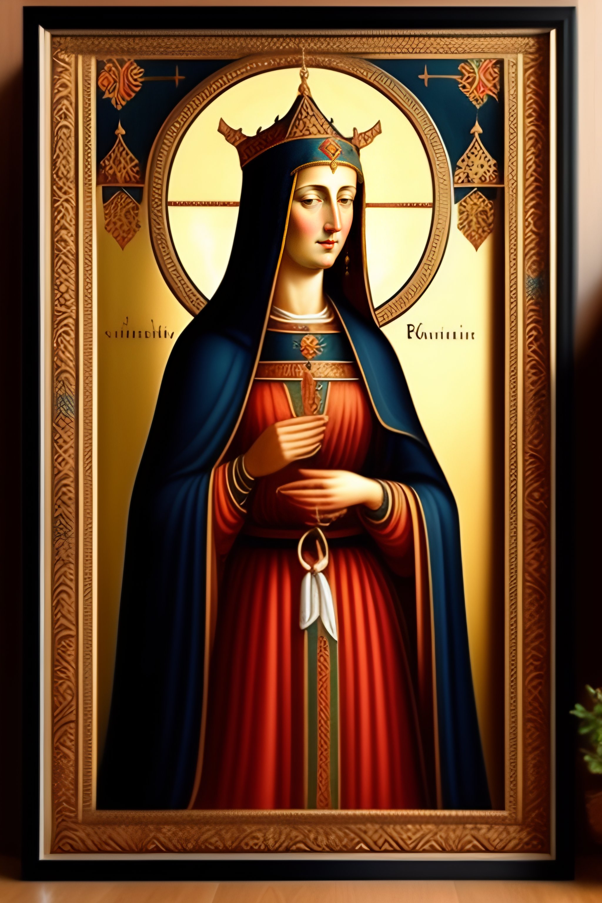 Lexica - German Benedictine abbess renaissance stylized painting 9th ...