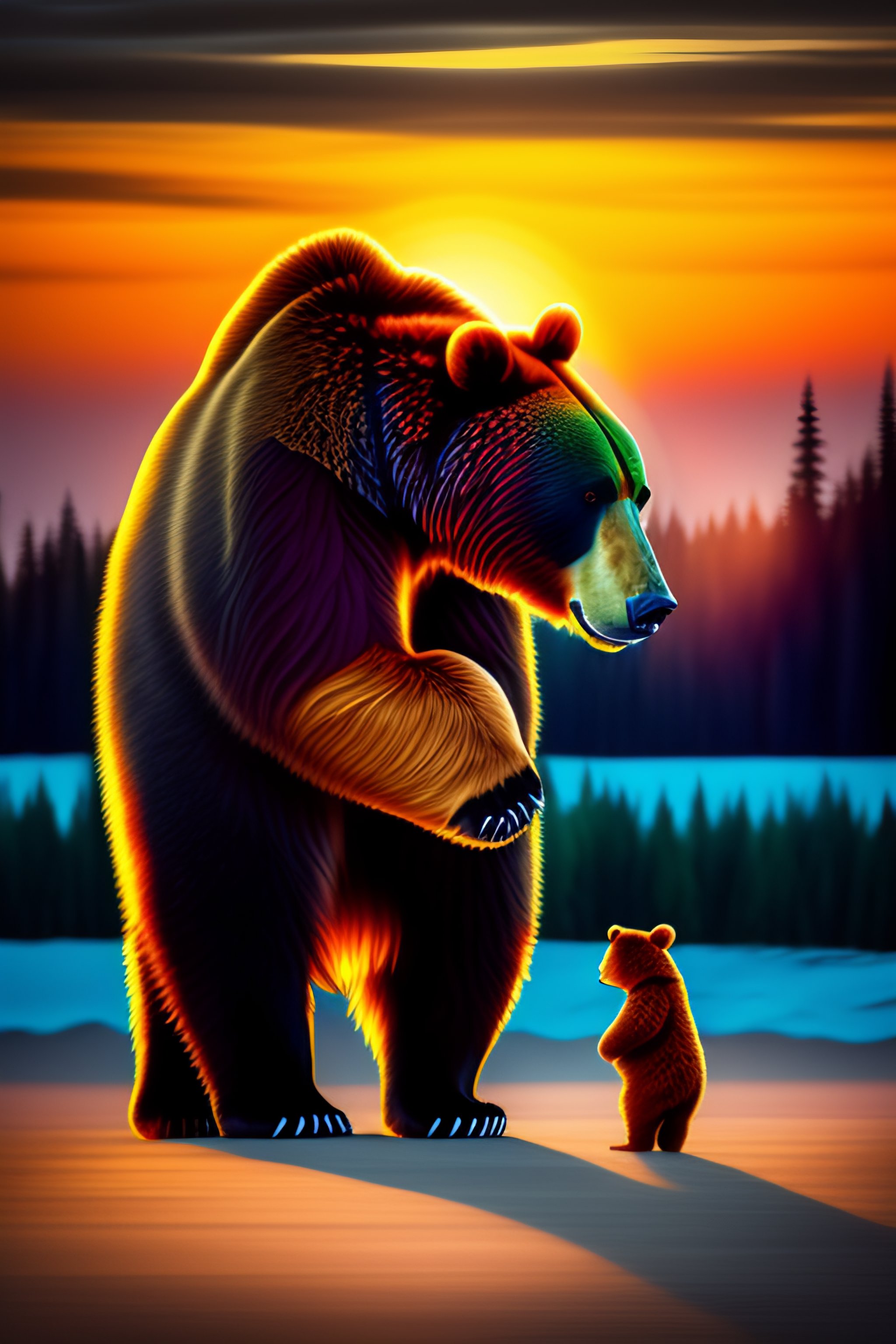 Lexica - Canadian´s bear, cartoon, kids