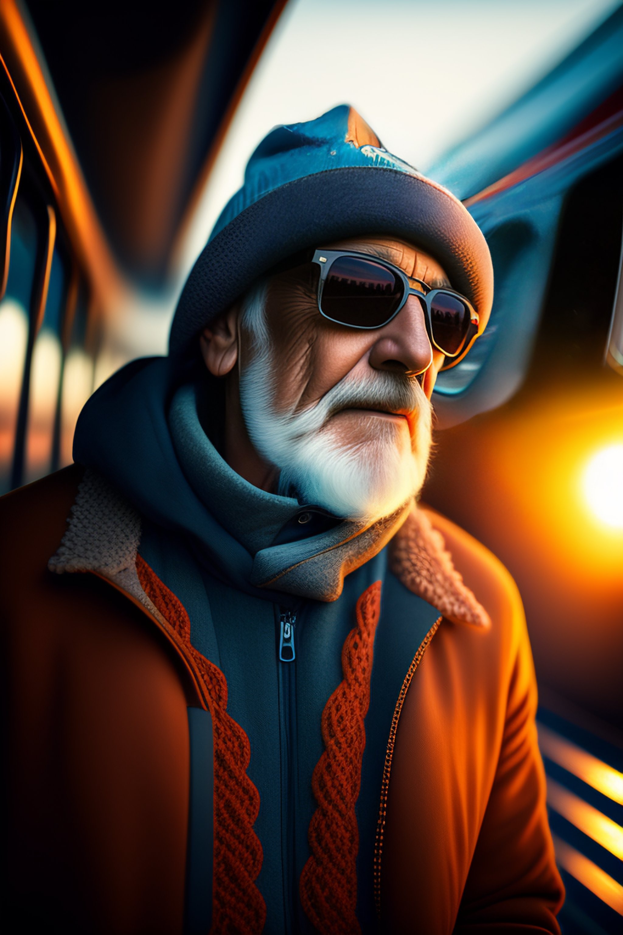 Lexica - A closeup photorealistic photograph of a knitted old man ...