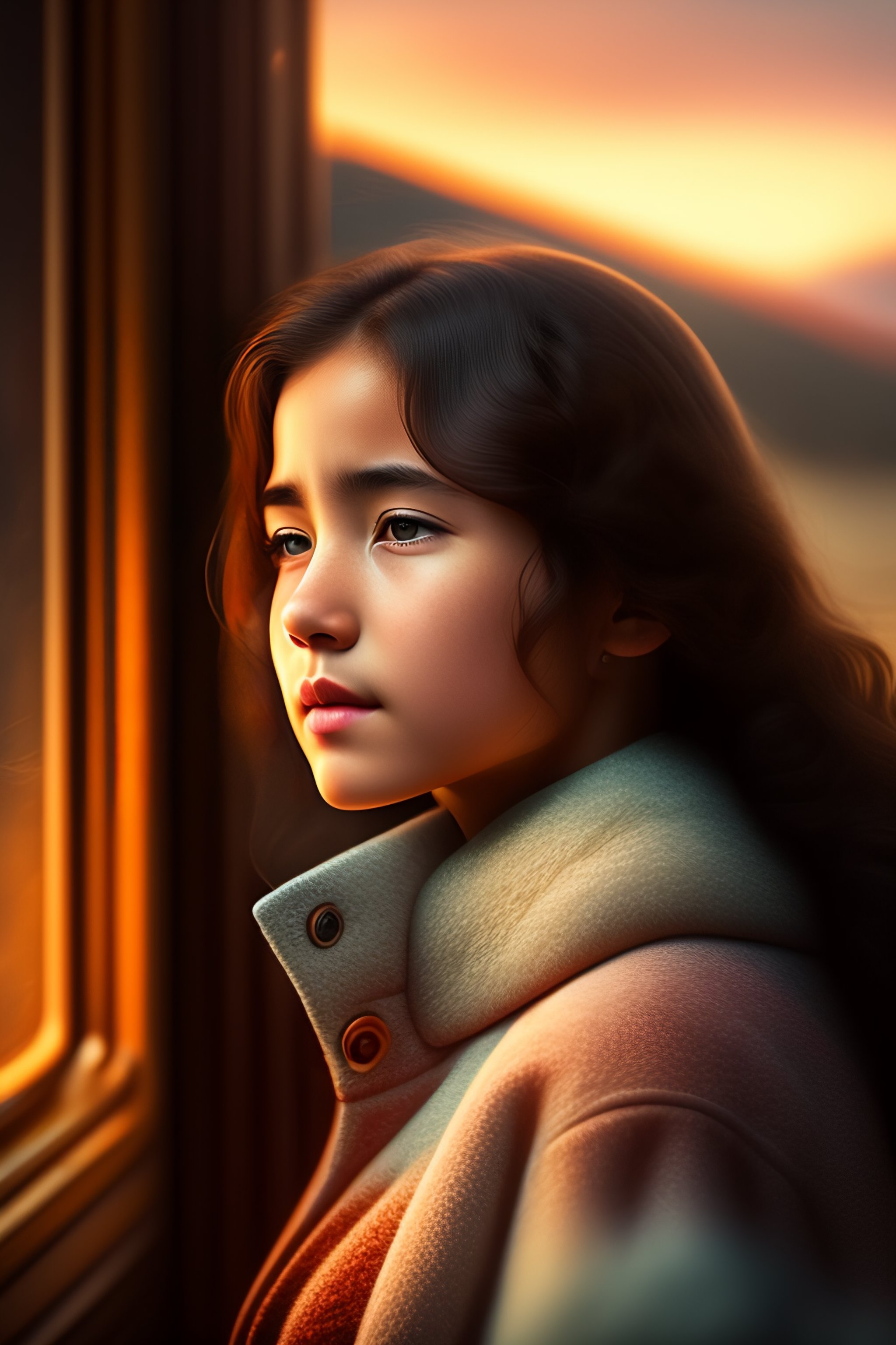 Lexica - A young lady with the imagination of heartache of unreturned ...