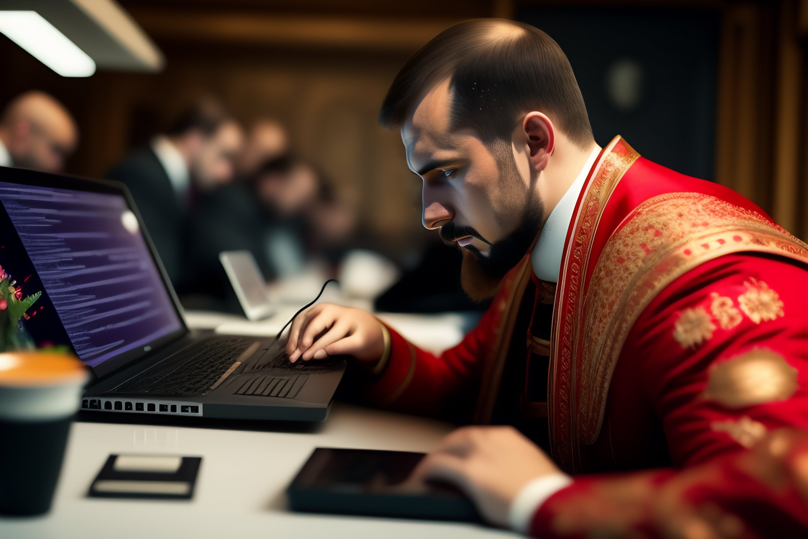 Lexica - Programmer from belarus in belarusian national outfits is ...