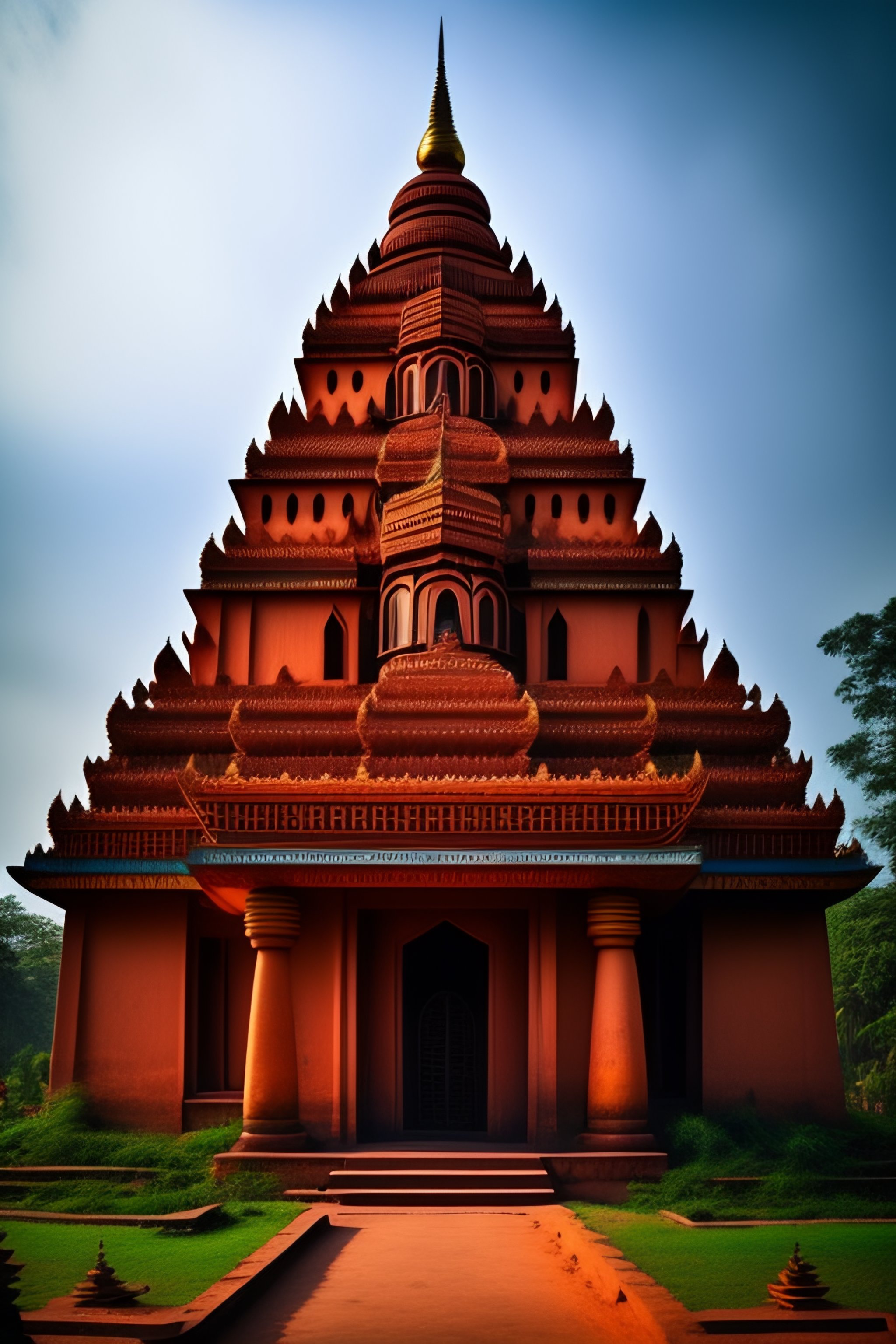 Lexica - Photography of an evil temple in an indian village which has ...