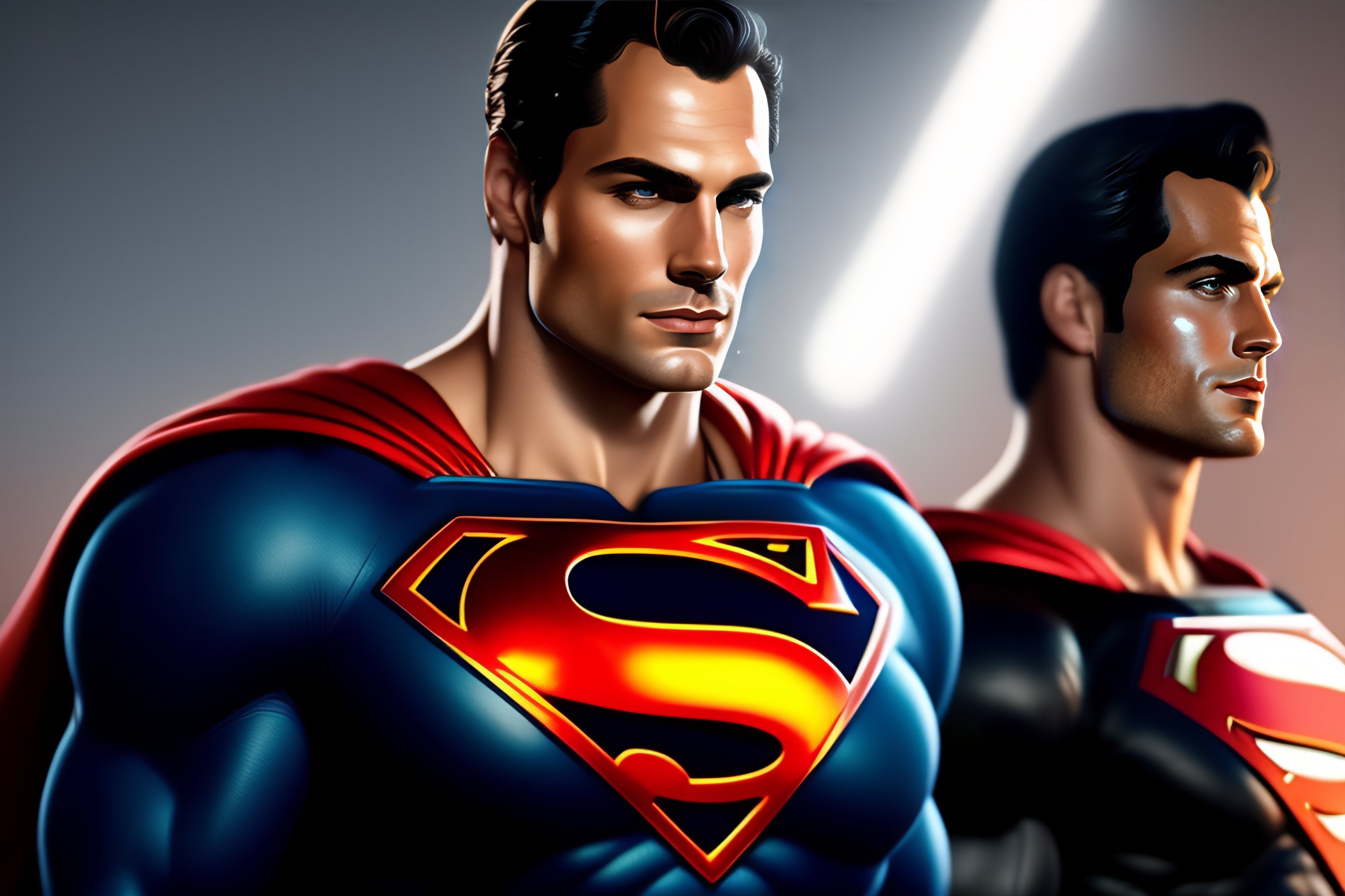 Lexica - Superman, high detalied, henry cavill, classic costume, flying ...