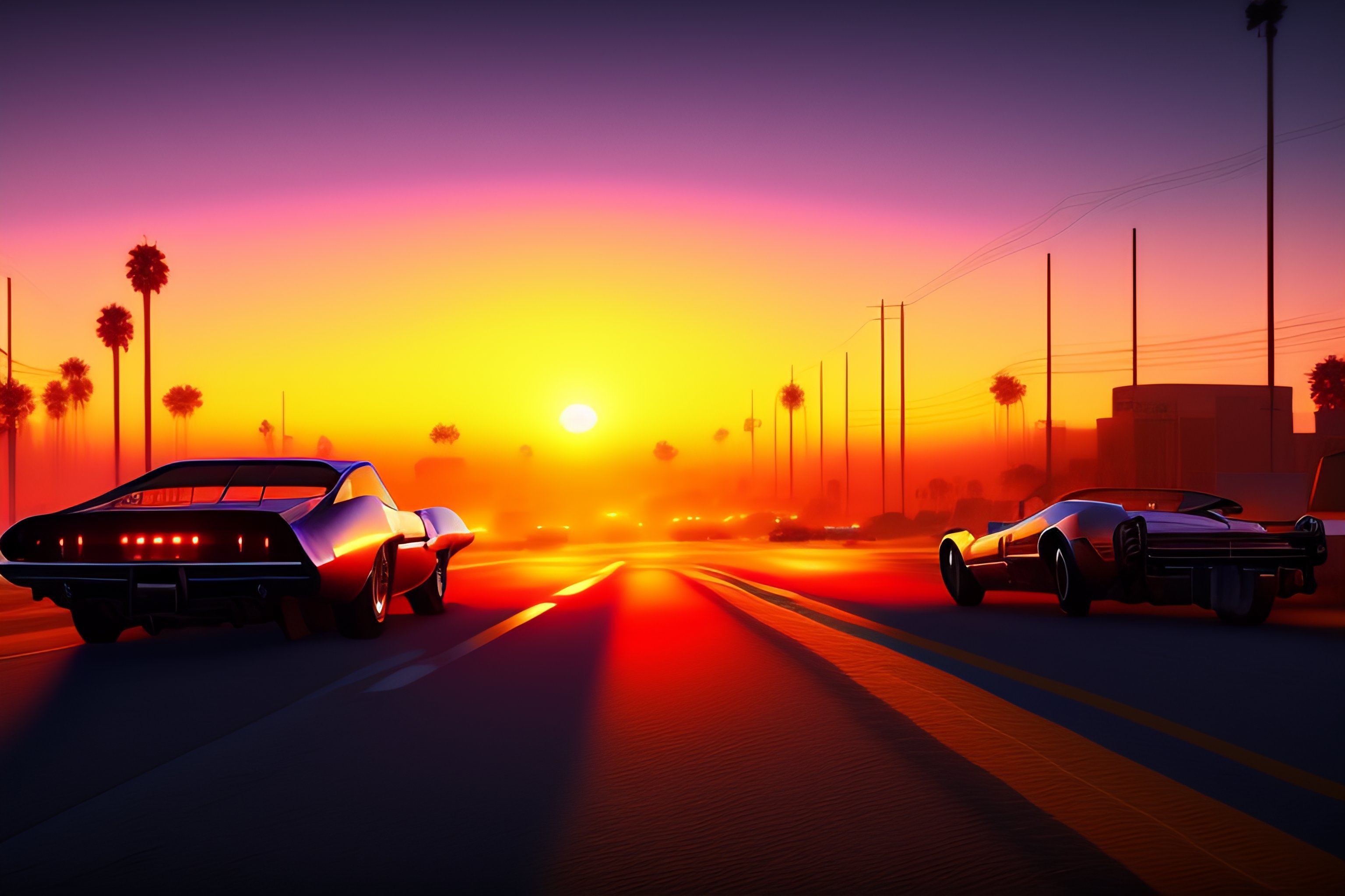 Lexica - Sunset, california, los ángeles, Compton, realistic, 4k, 8k ...