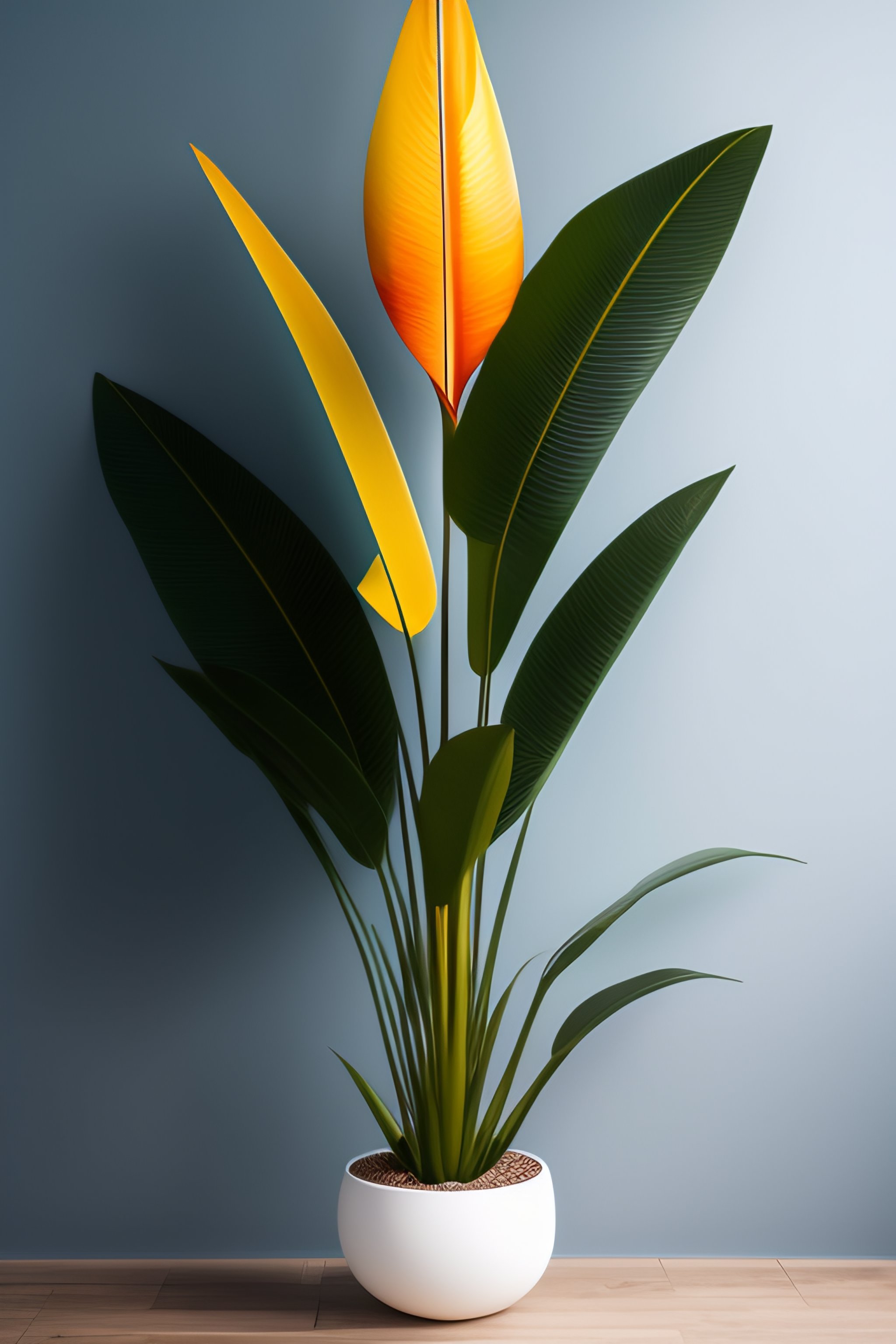 Lexica - Product photo of a strelitzia plant with large, tall leaf ...