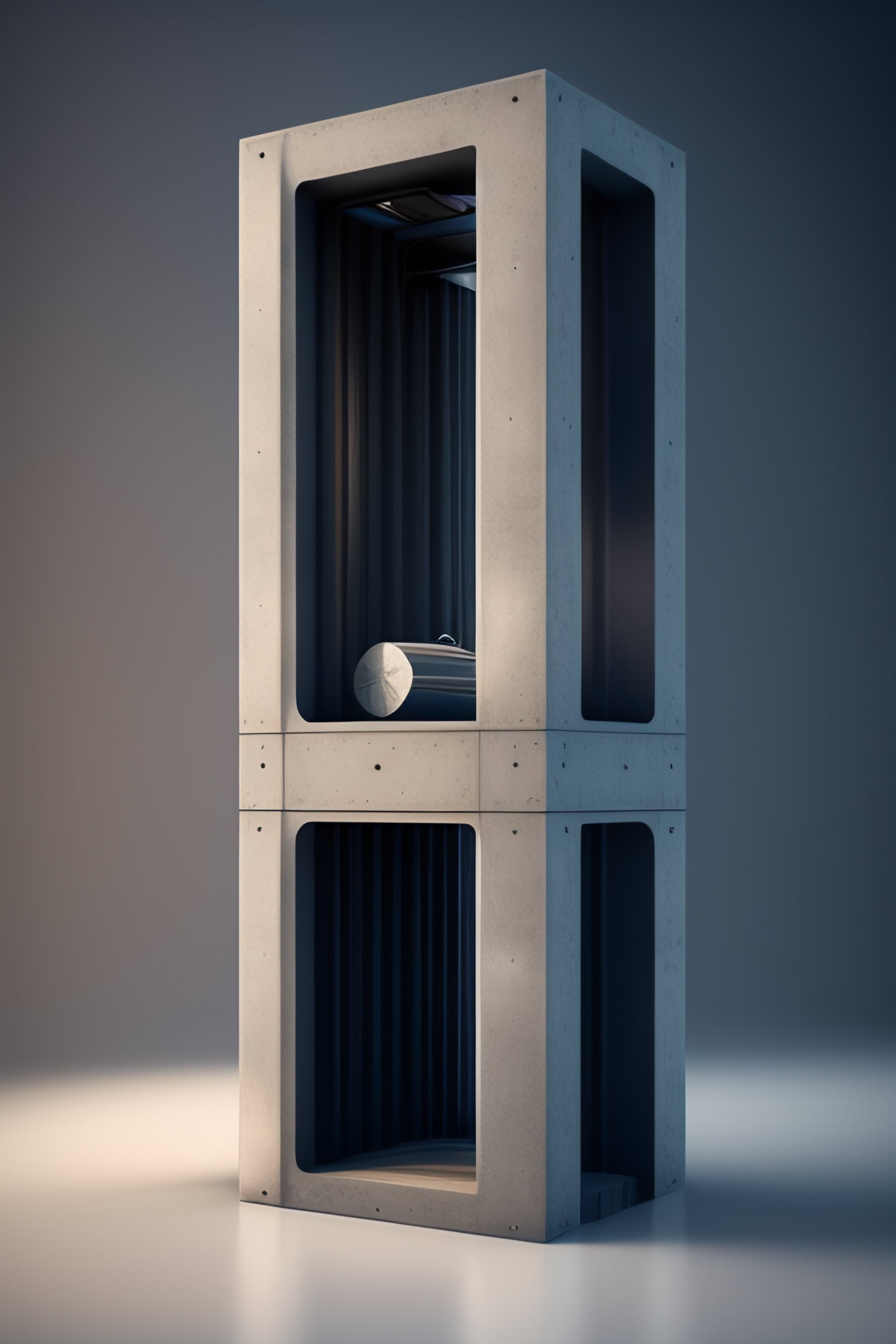 Lexica - Concrete 3d printer, concept design, realistic, 8k