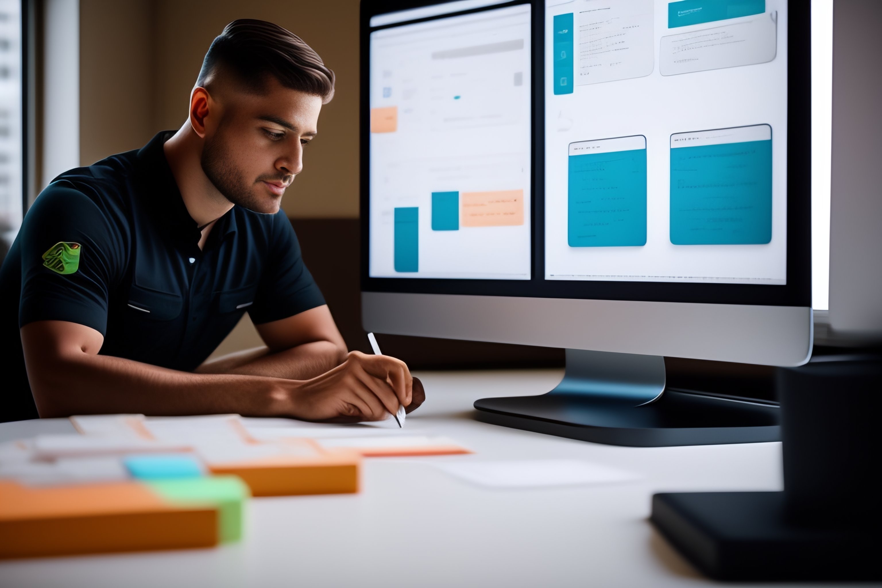 Lexica - Ux designer doing affinity mapping