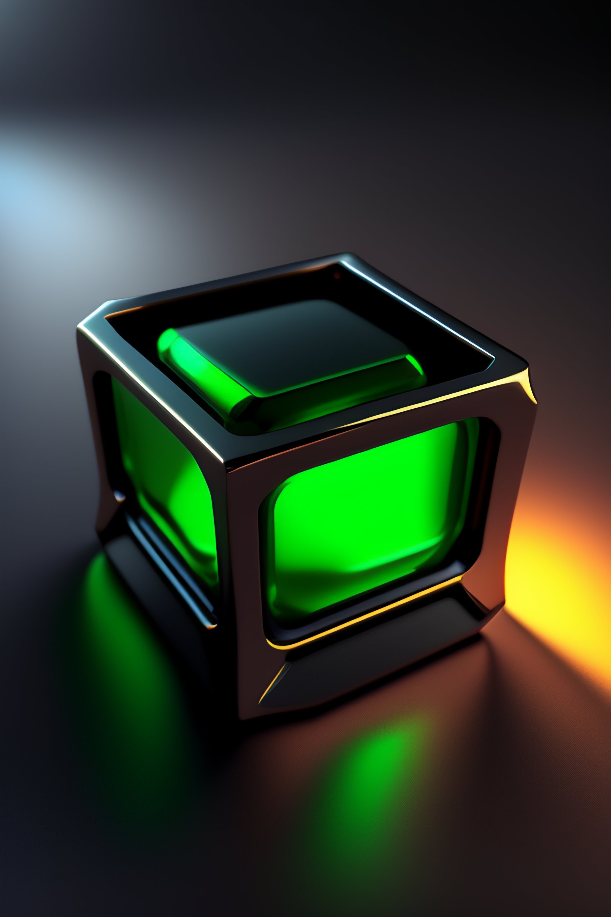 Lexica - A photorealistic render of a metallic crystalline neotribal ...