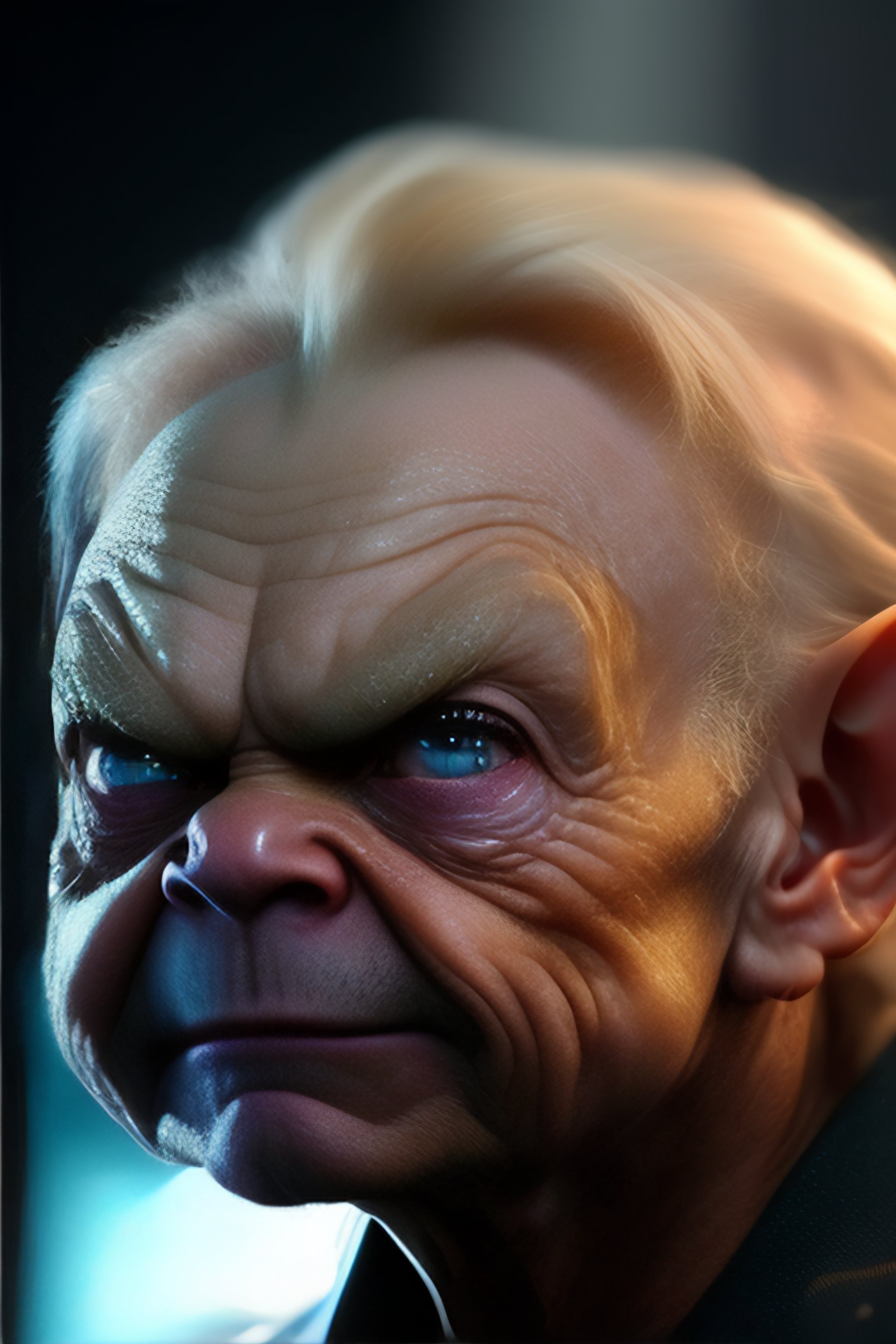 Lexica - Gollum looking like donald trump