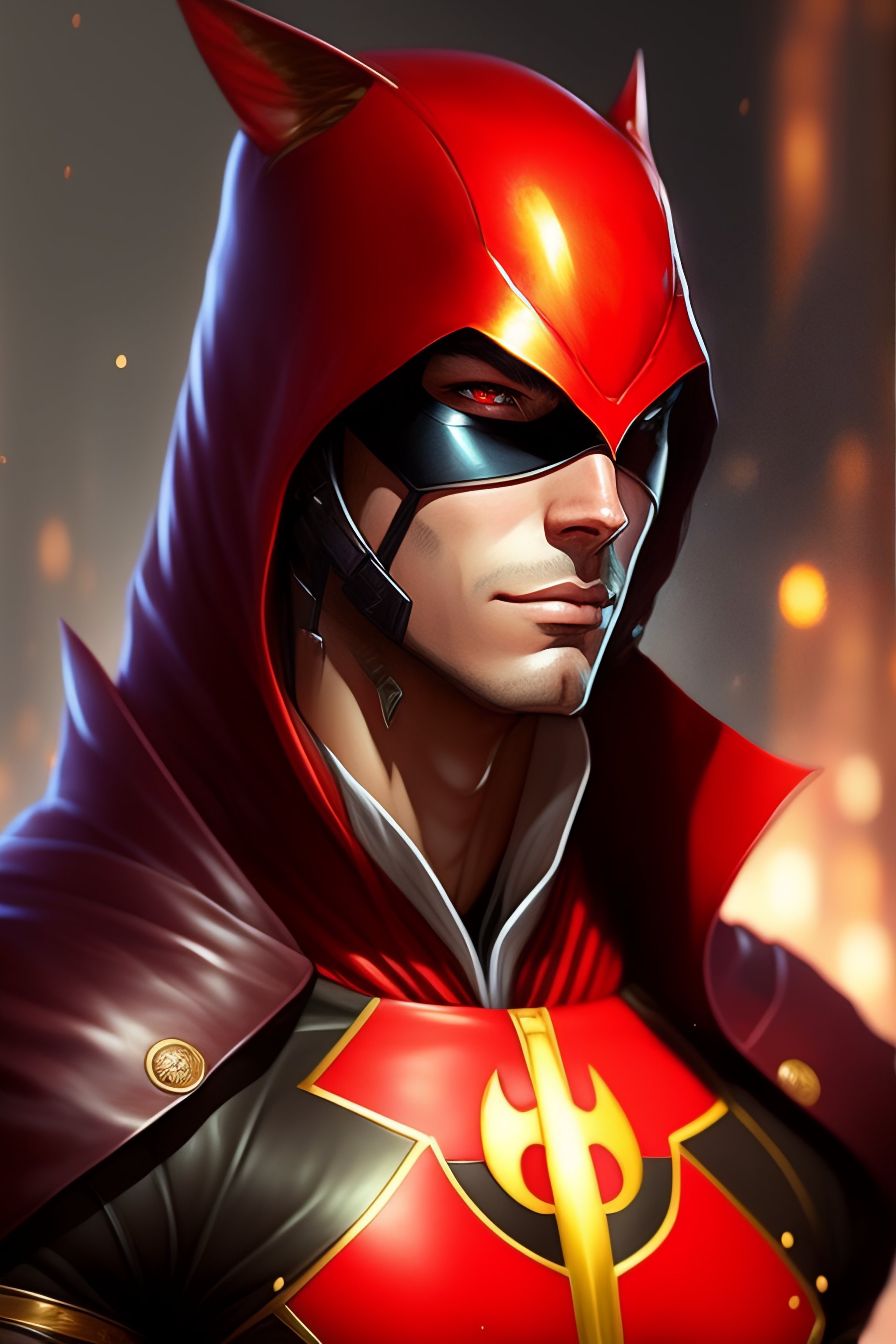 Lexica - Anime portrait of Red Hood wearing a Robin costume by Stanley ...